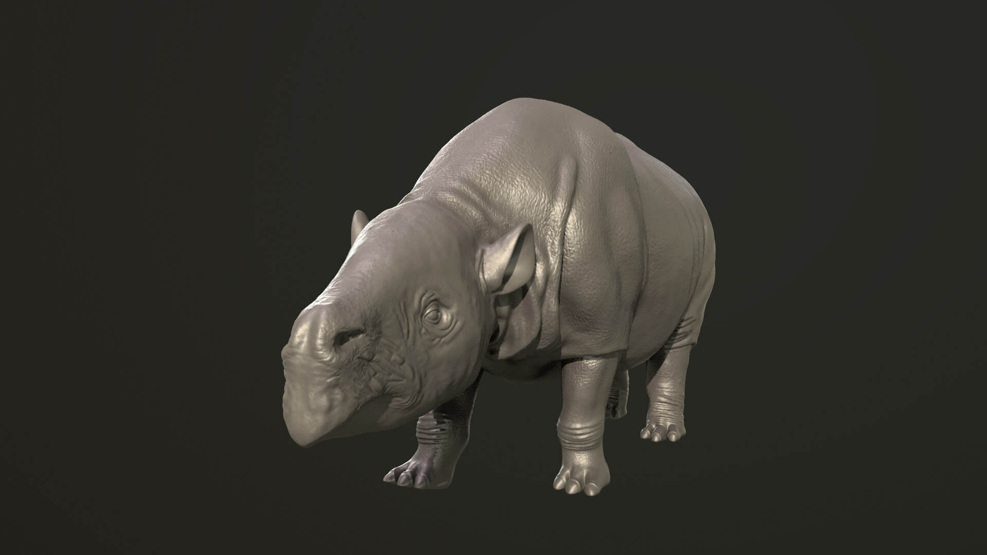 Toxodon (extinct mammal) - 3D Print Model by Anthodon