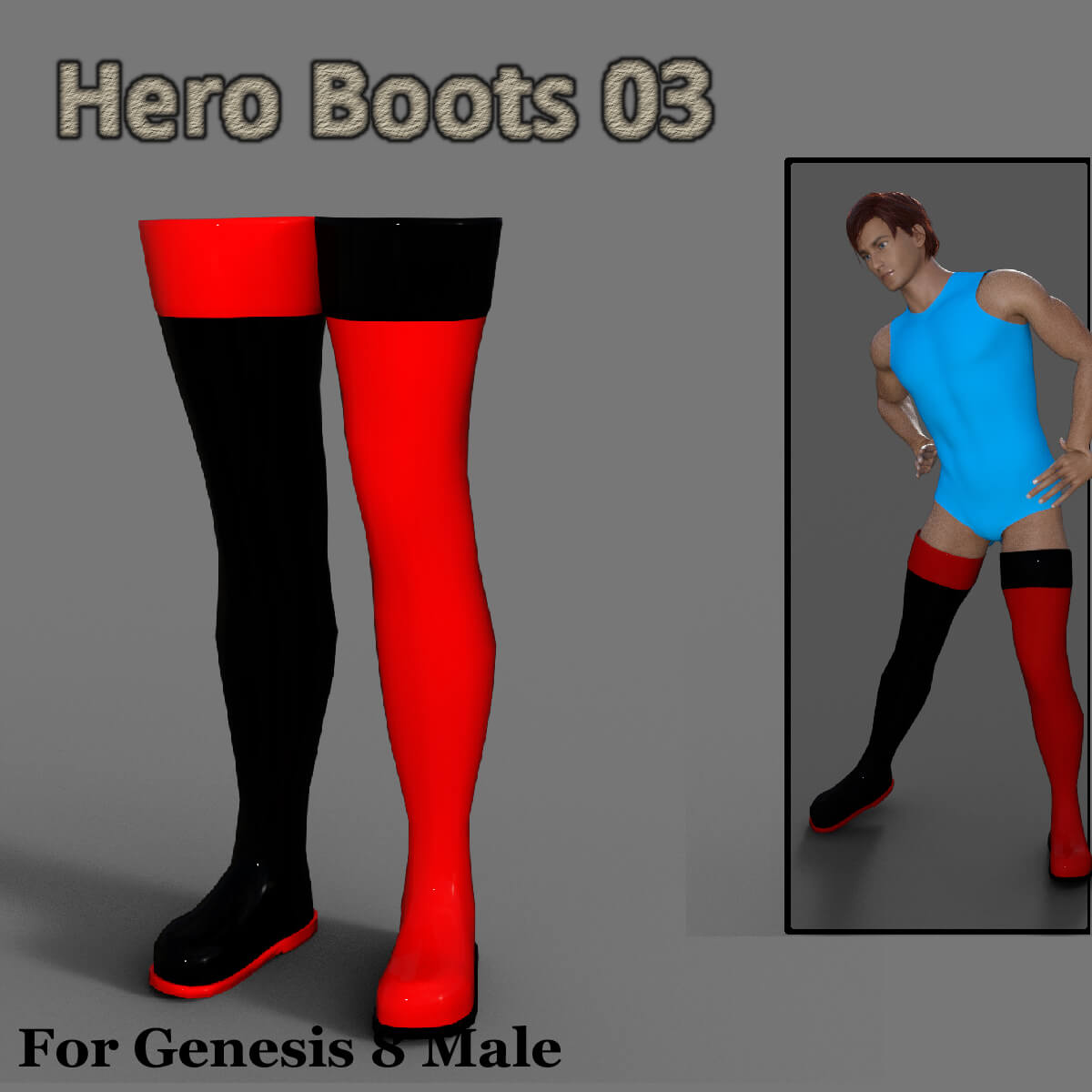 Hero Boots 03 for G8M - Daz Content by AntonioCC