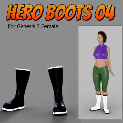 Hero Boots 04 for G3F - Daz Content by AntonioCC