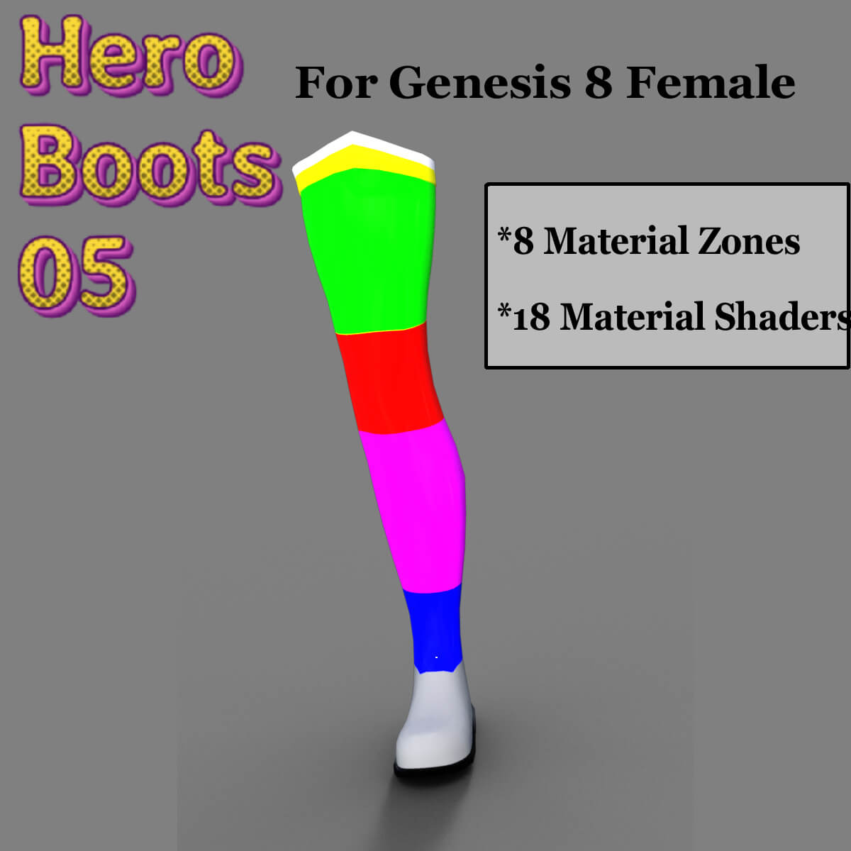 Hero Boots 05 for G8F - Daz Content by AntonioCC
