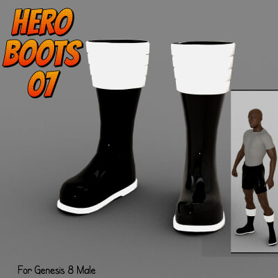 Hero Boots 07 for G8M - Daz Content by AntonioCC