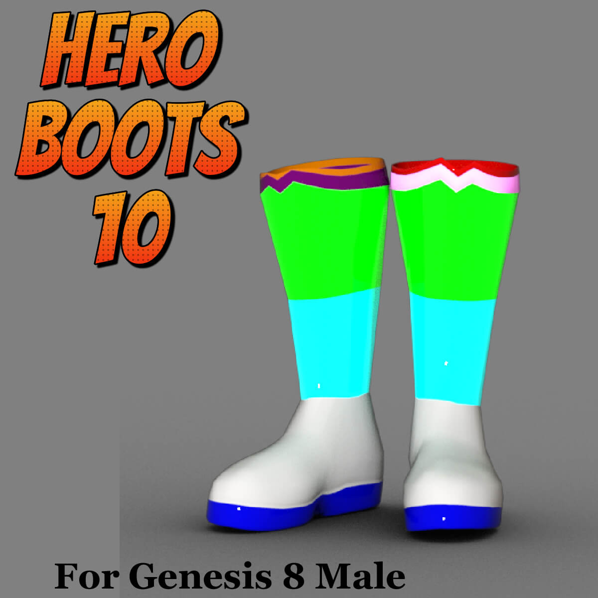 Hero Boots 10 for G8M - Daz Content by AntonioCC