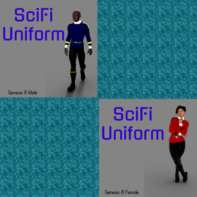 Sci-Fi Uniform for The Genesis 8 Figures by AntonioCC