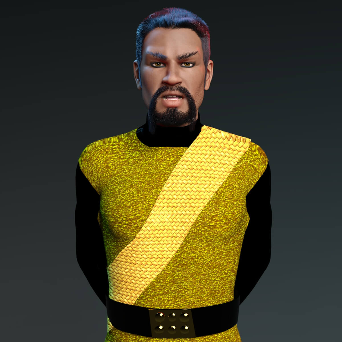 TOS Klingon for Sci-Fi Uniform for G8M Free Daz Content by AntonioCC