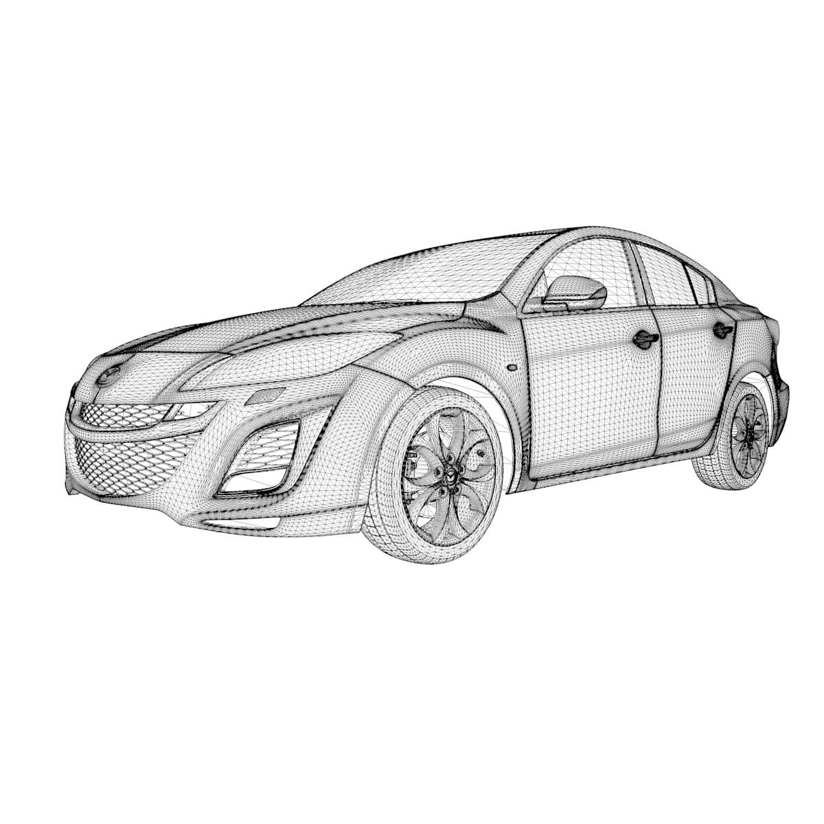 Mazda 3 Sedan (2011) - 3D Model by AntonioKowatsch