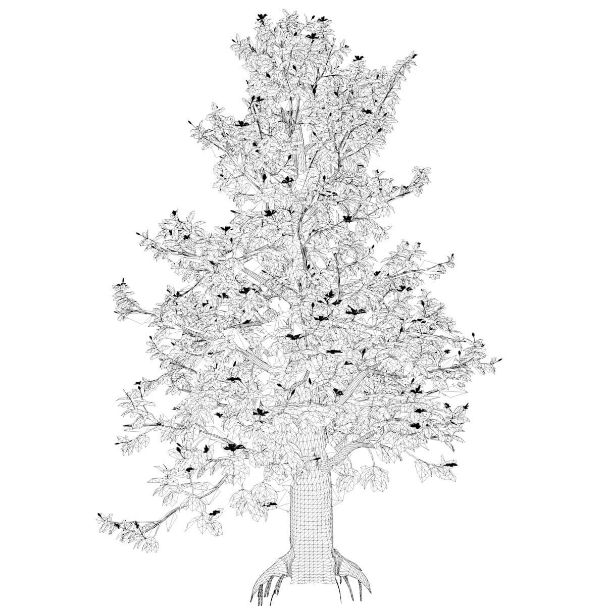 Southern Magnolia Tree With Flowers #04 - 3D Model by AntonioKowatsch