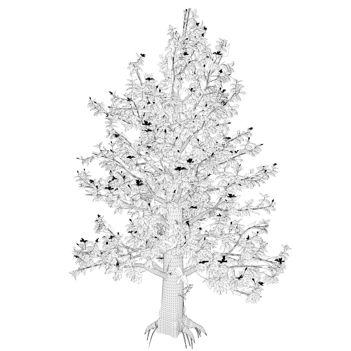 Southern Magnolia Tree With Flowers #05 - 3D Model by AntonioKowatsch