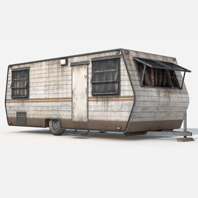Caravan Trailer House - 3D Model by Antony Kovalsky