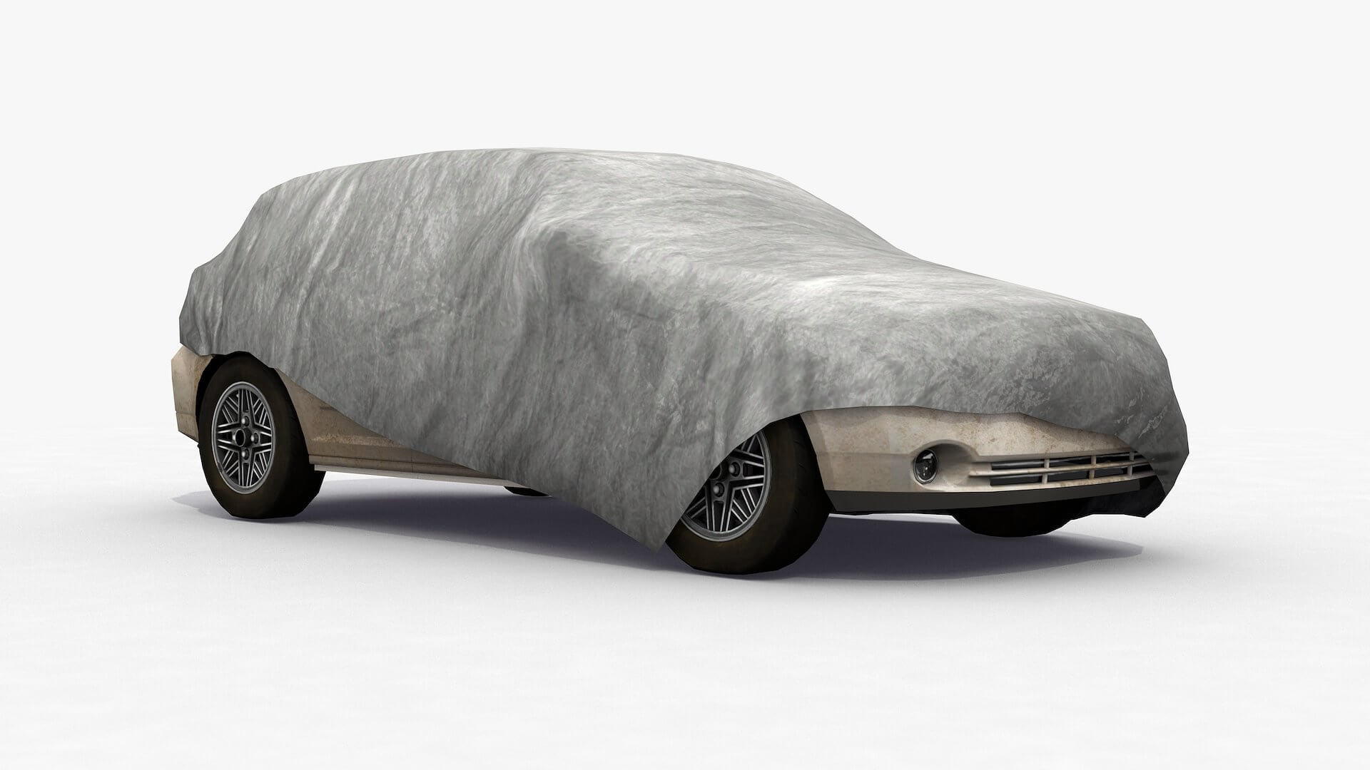 Covered Car - 3D Model by Antony Kovalsky