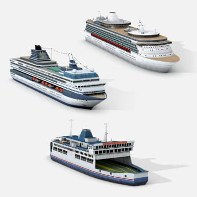 Passengers Watercraft - 3D Model by Antony Kovalsky