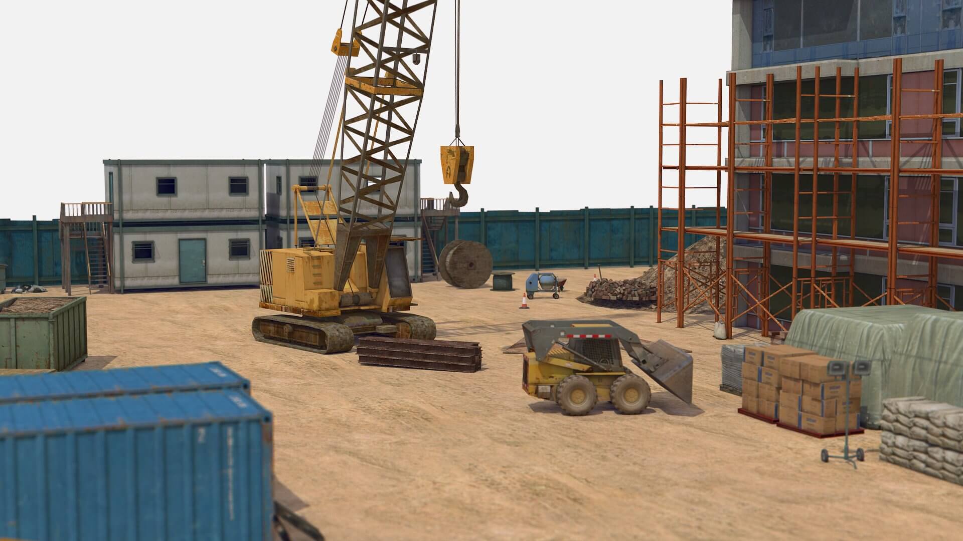 Under Construction Scene 1 - 3D Model by Antony Kovalsky