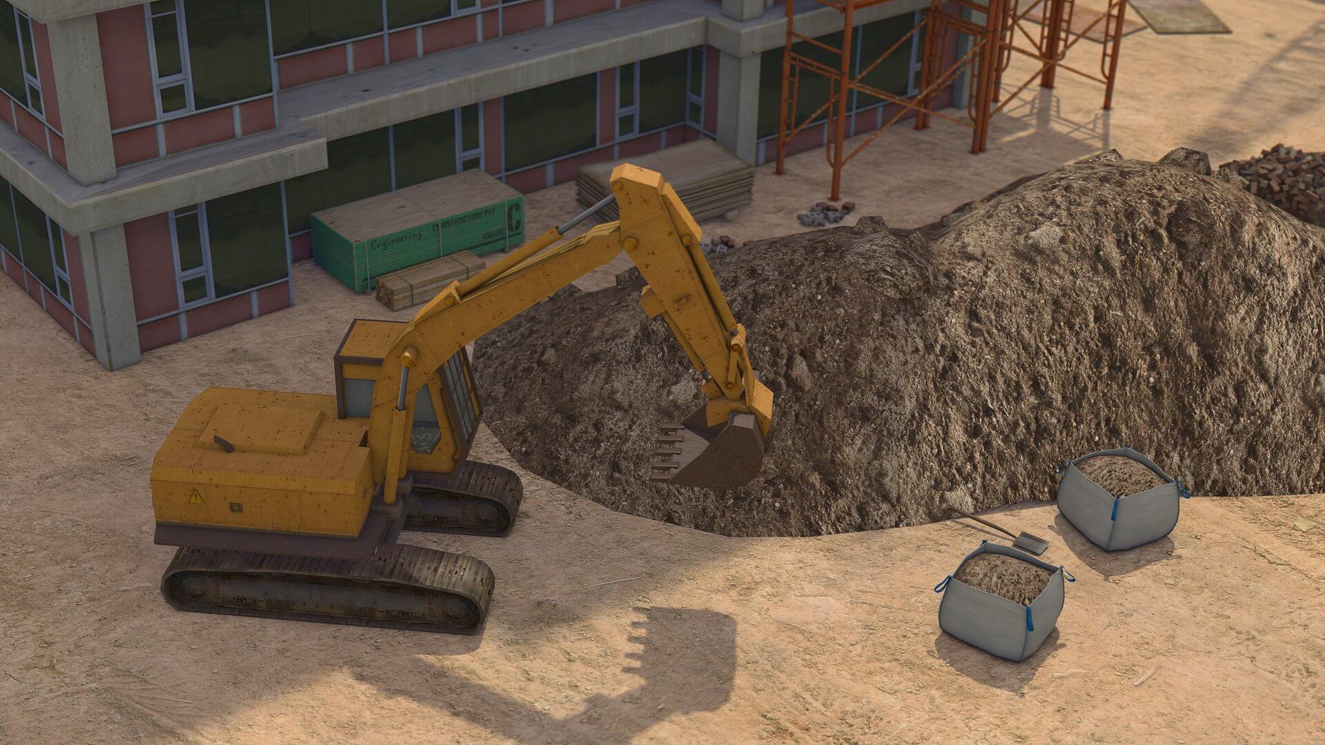 Under Construction Scene 1 - 3D Model by Antony Kovalsky