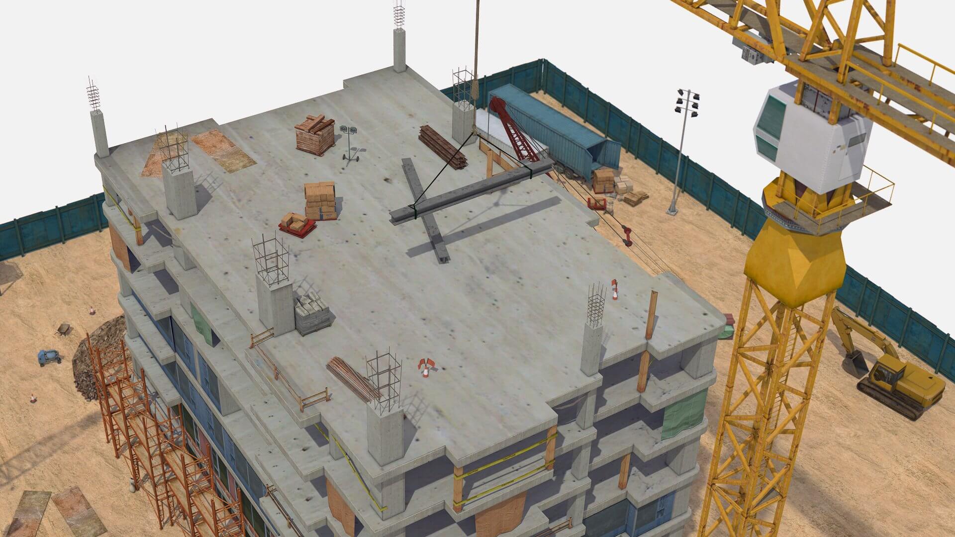 Under Construction Scene 1 - 3D Model by Antony Kovalsky