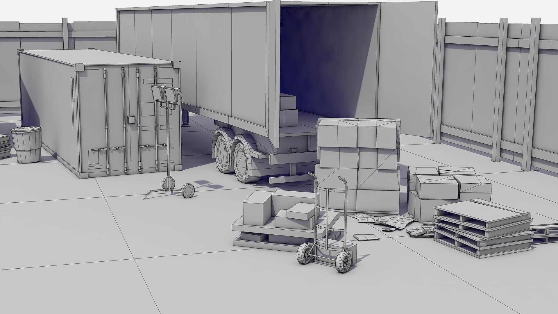 Under Construction Scene 1 - 3D Model by Antony Kovalsky