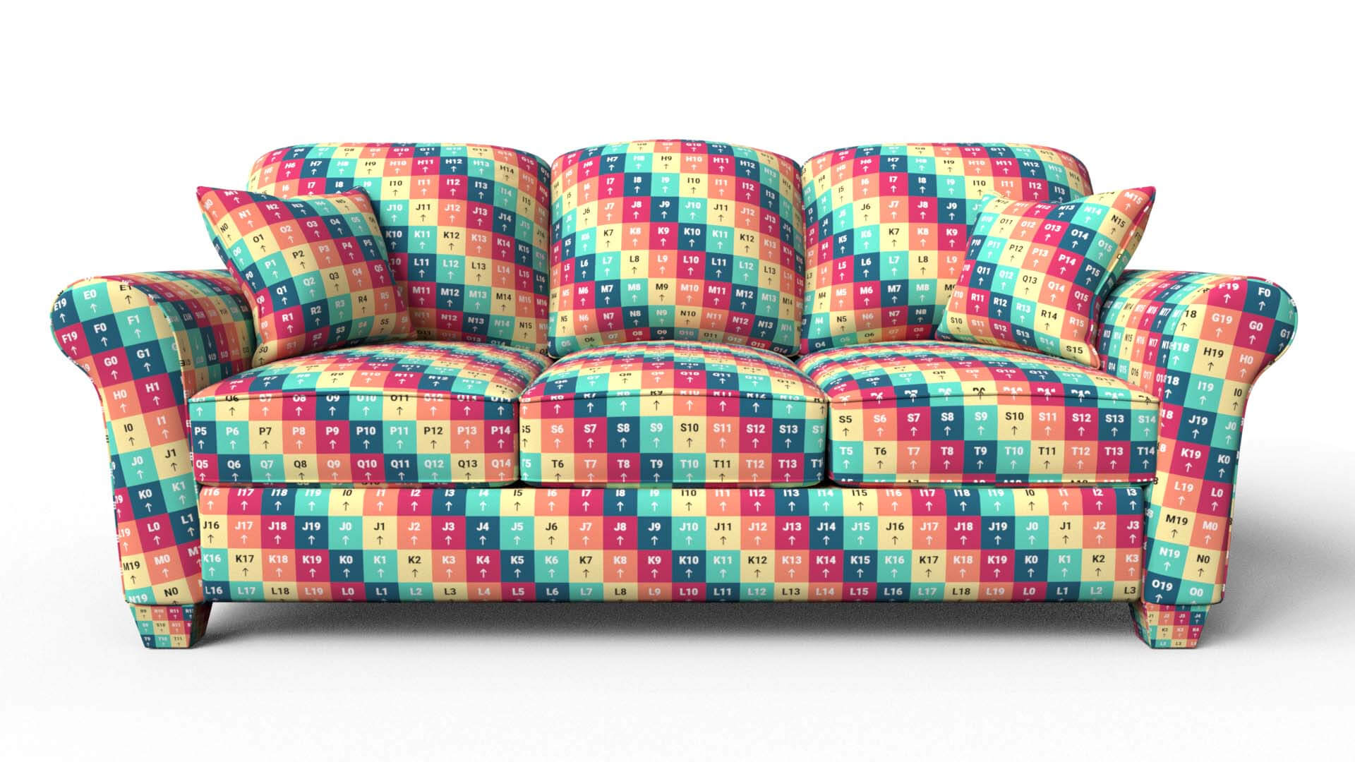 Fabric Sofa Collection - 3D Model by Anuradha pandit