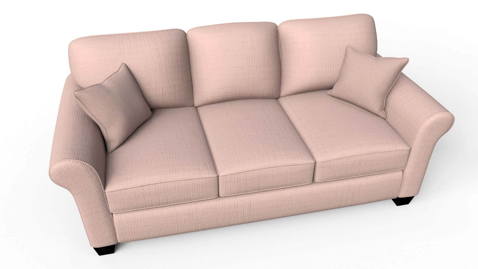 Presley Fabric 3 Seater Sofa 3D Render by Anuradha pandit