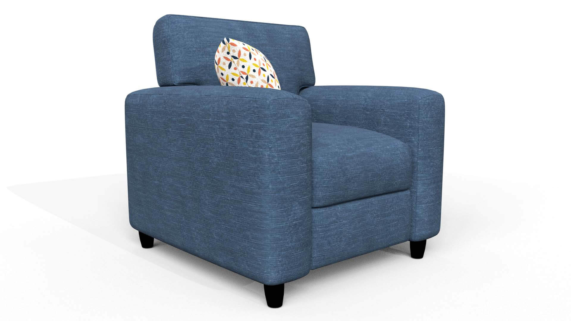 Fabric Blue Sofa - 3D Model by Anuradha pandit