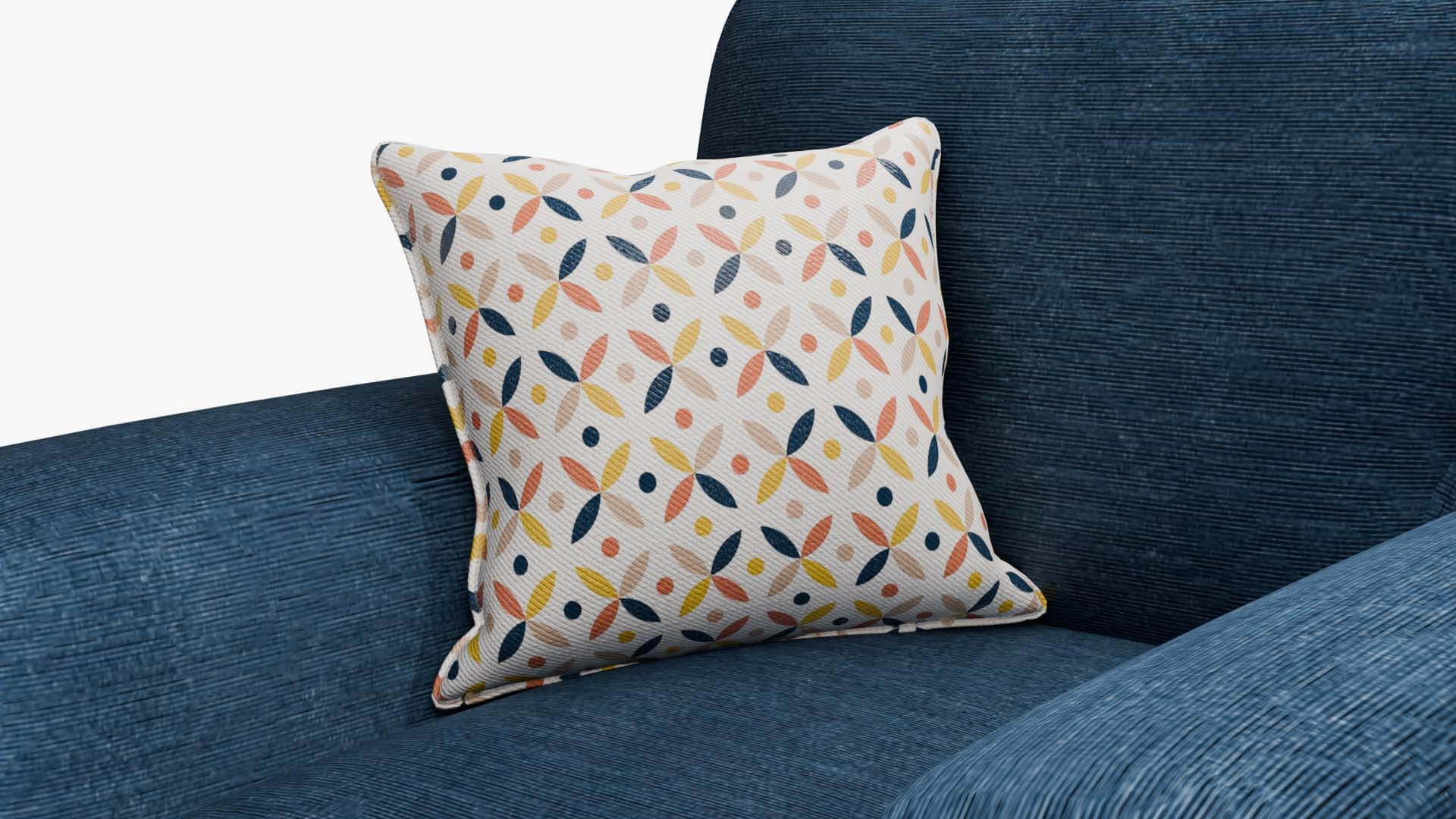 Fabric Blue Sofa - 3D Model by Anuradha pandit