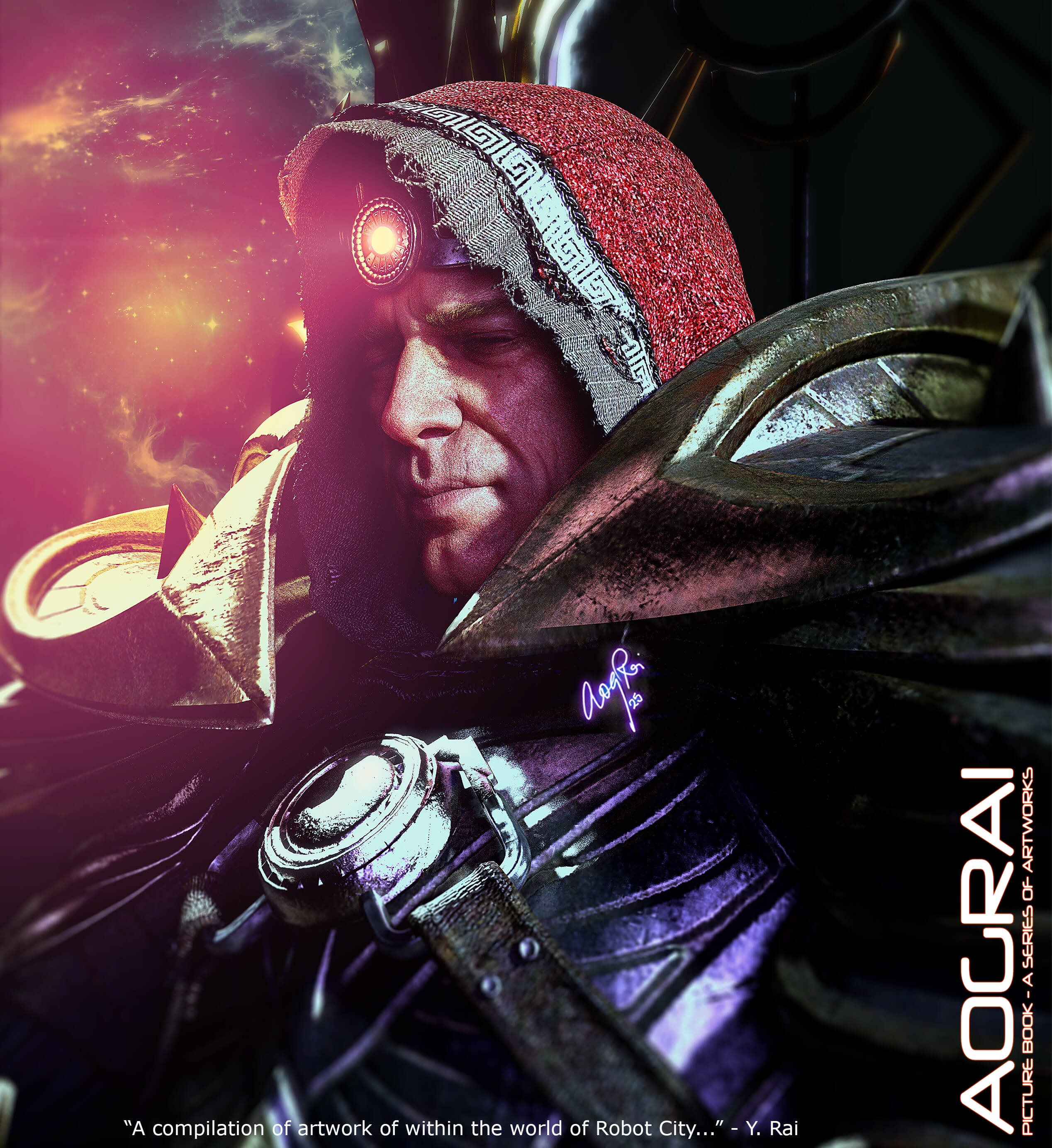 Supreme Guardian of Mankind 3D Render, Digital Art by aograi