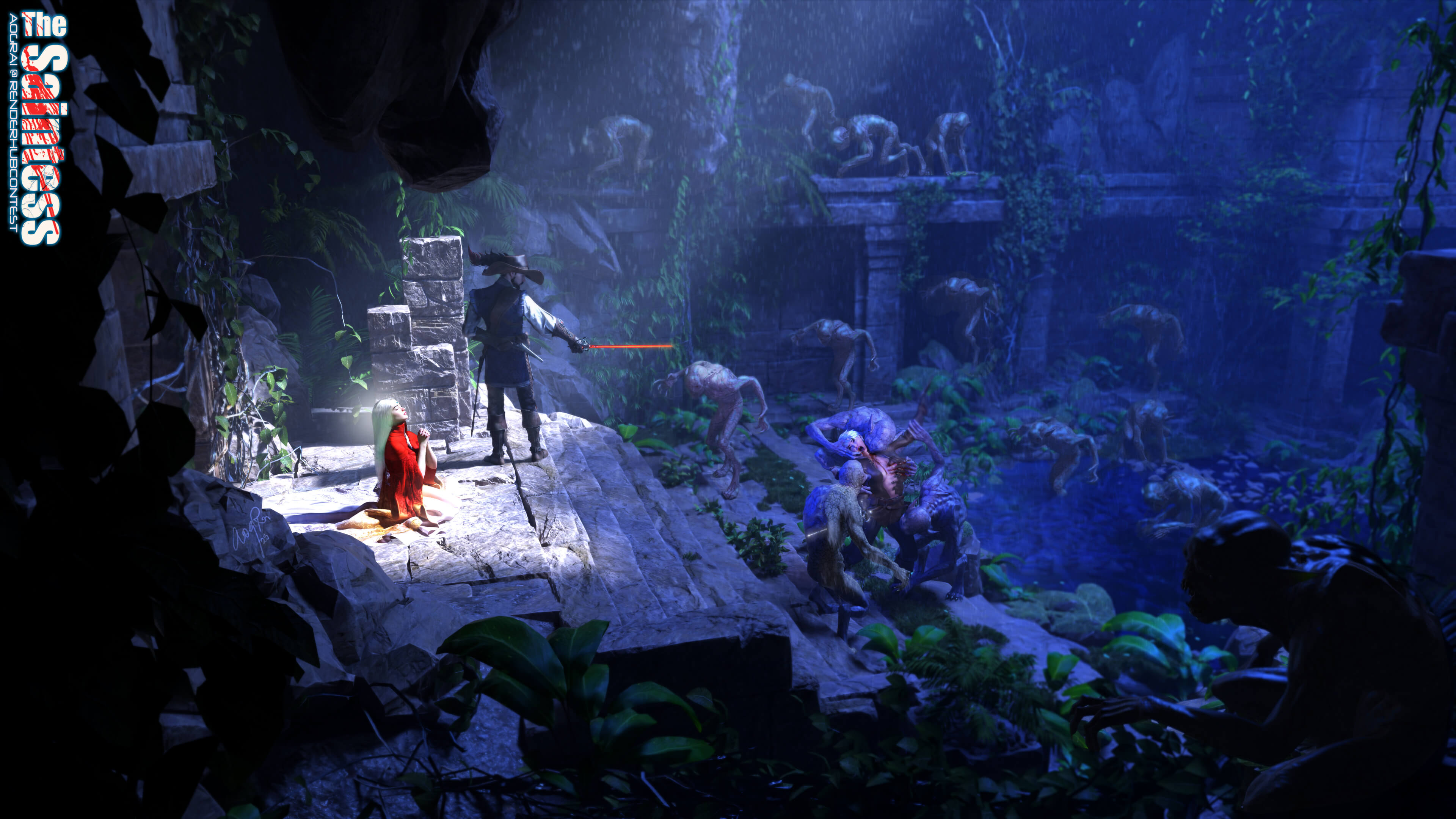 The Saintess Will Deliver Us Have Faith 3D Render by aograi
