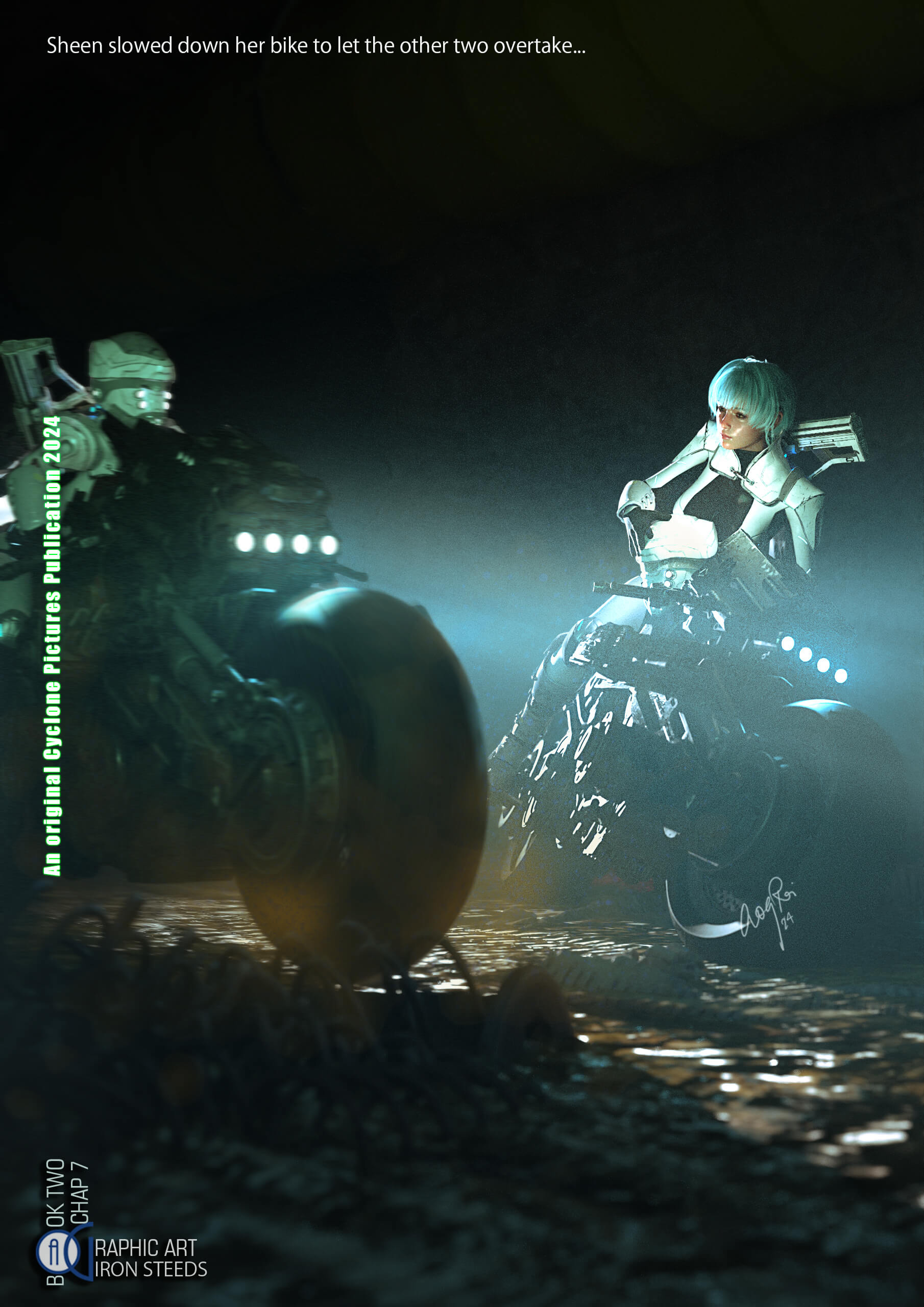 TUNNELS OF GLIESE - IRON STEED 3D Render, Digital Art by aograi