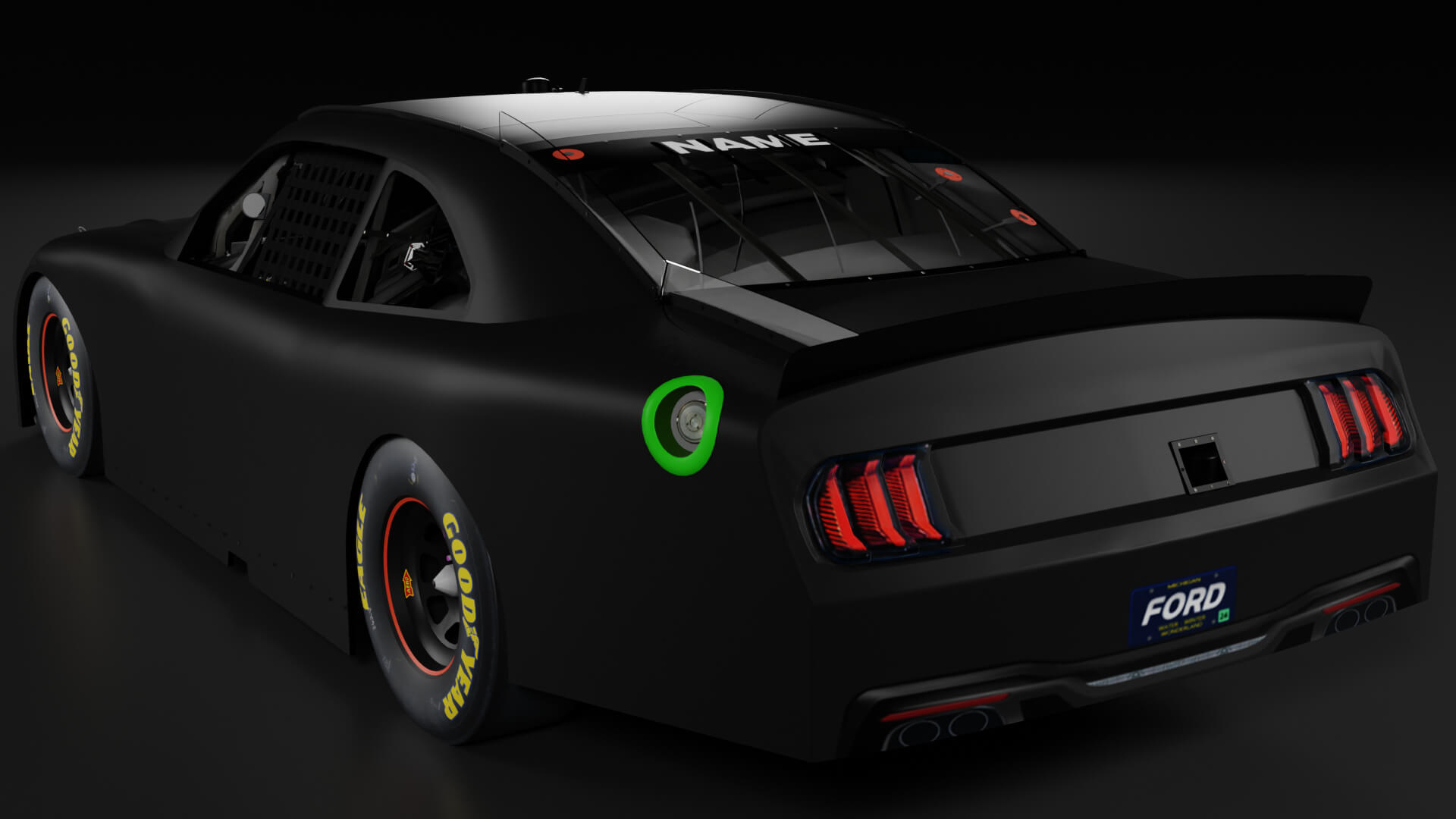 NASCAR Xfinity Series Ford Dark Horse 2024/2025 3D Model by ApexRace Models