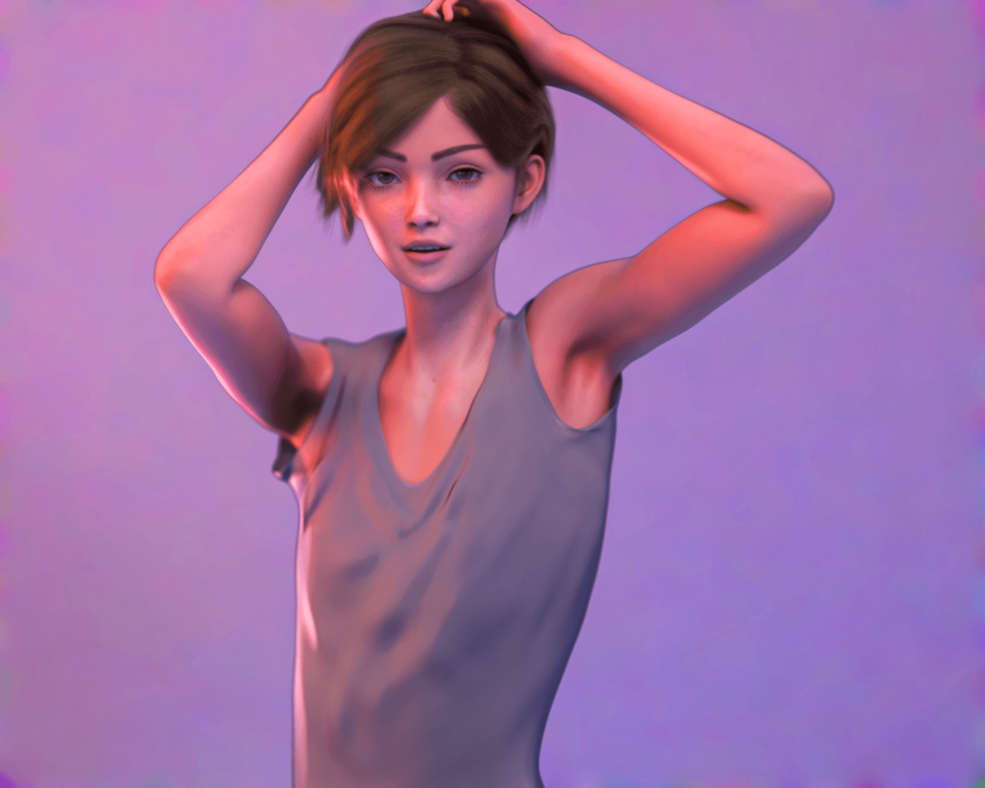 Genesis9 arms posing test 3D Render | RenderHub Gallery