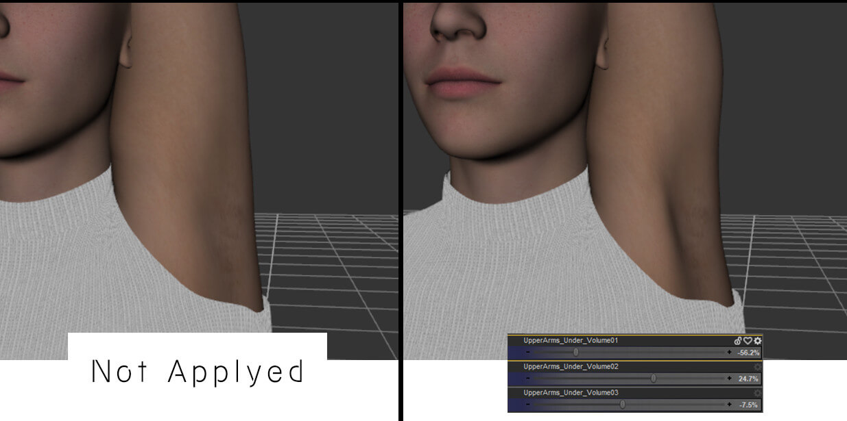 Under The Upper Arms Morph for Thin Body Genesis9 - Free Daz Content by ...