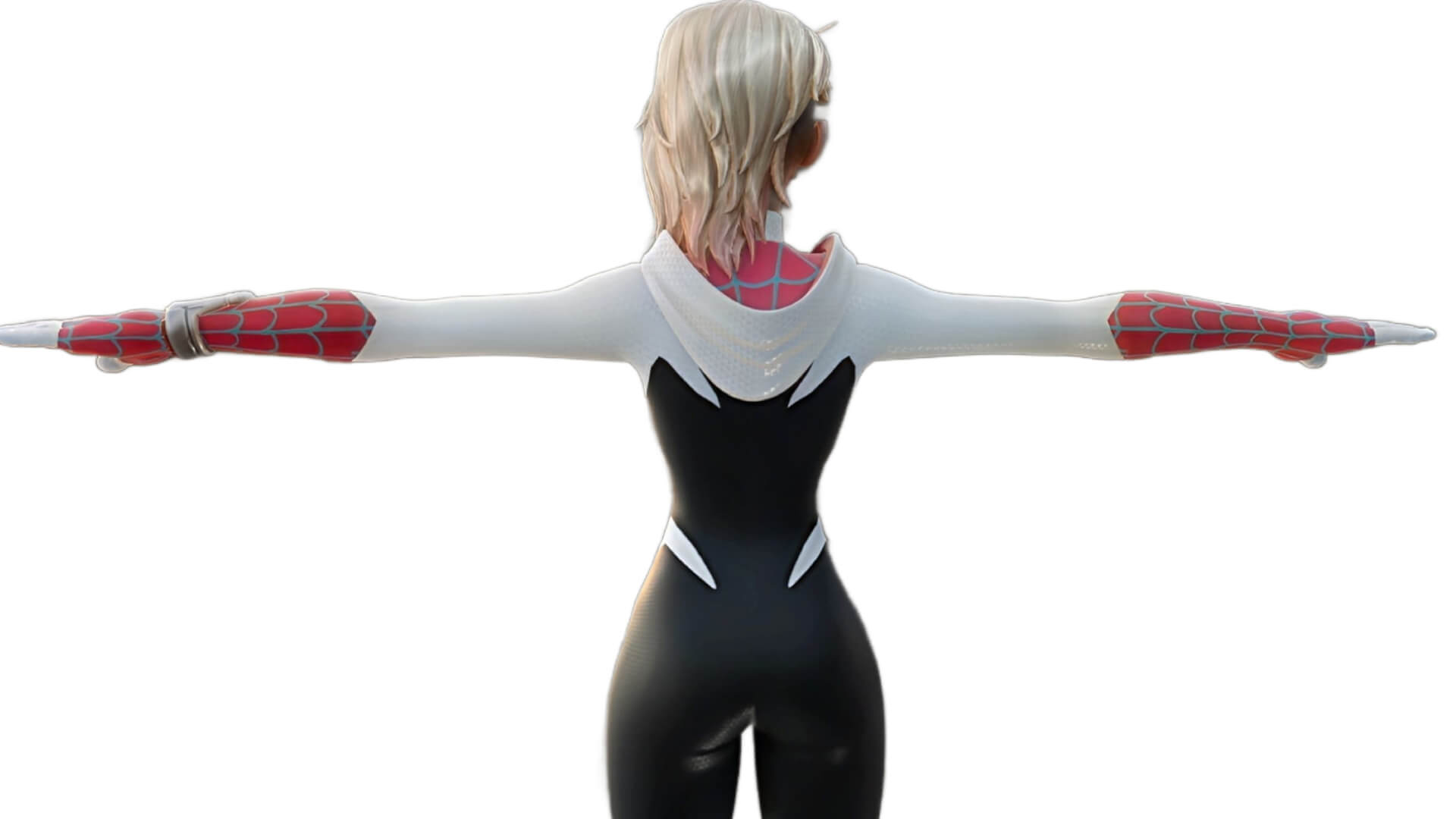 Realistic Spider-Gwen Stacy Rigged 3D Model by ApnaModelZ