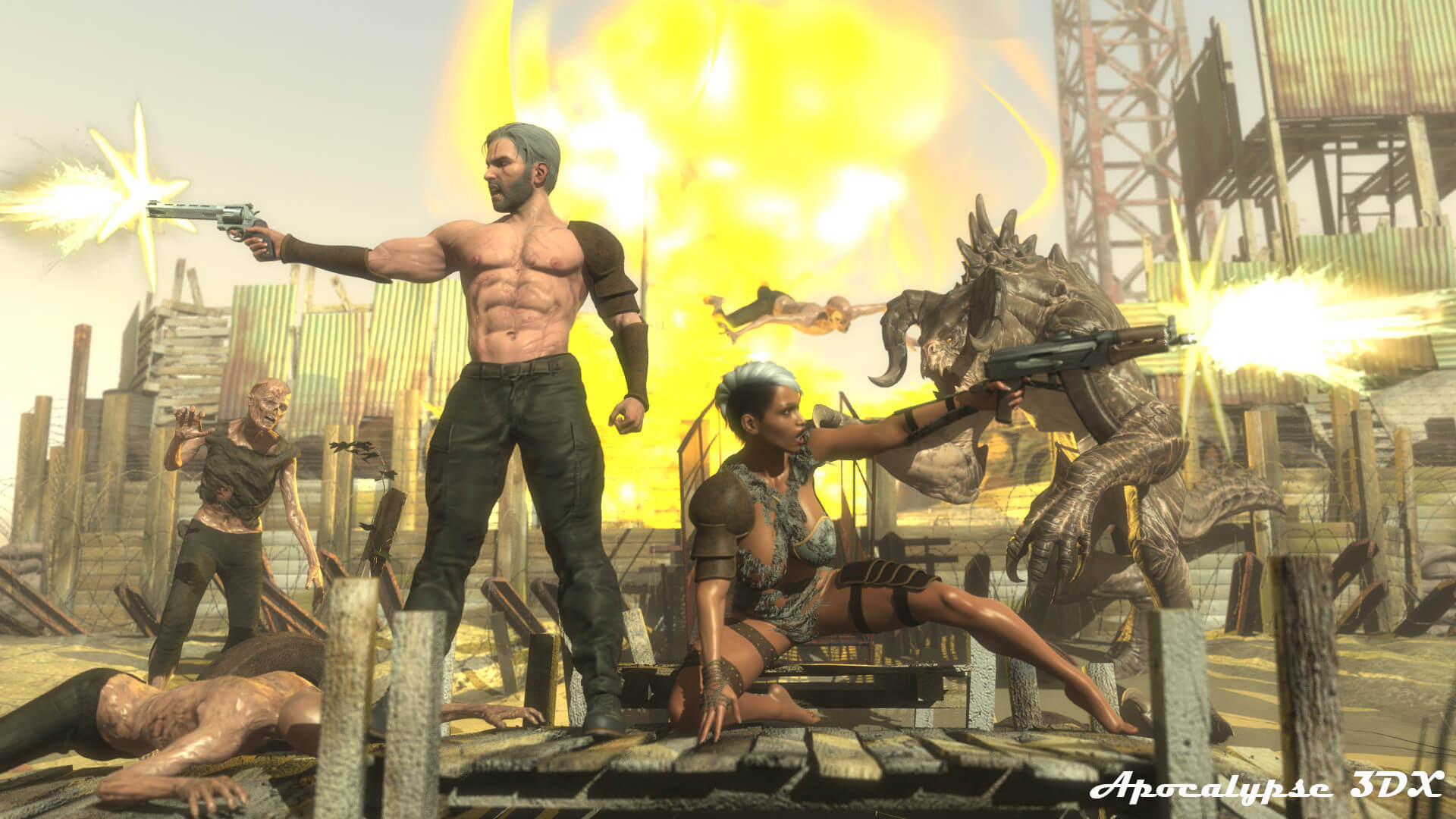 Fallout Raiders 01 3D Render, Digital Art by Apocalypse3DX