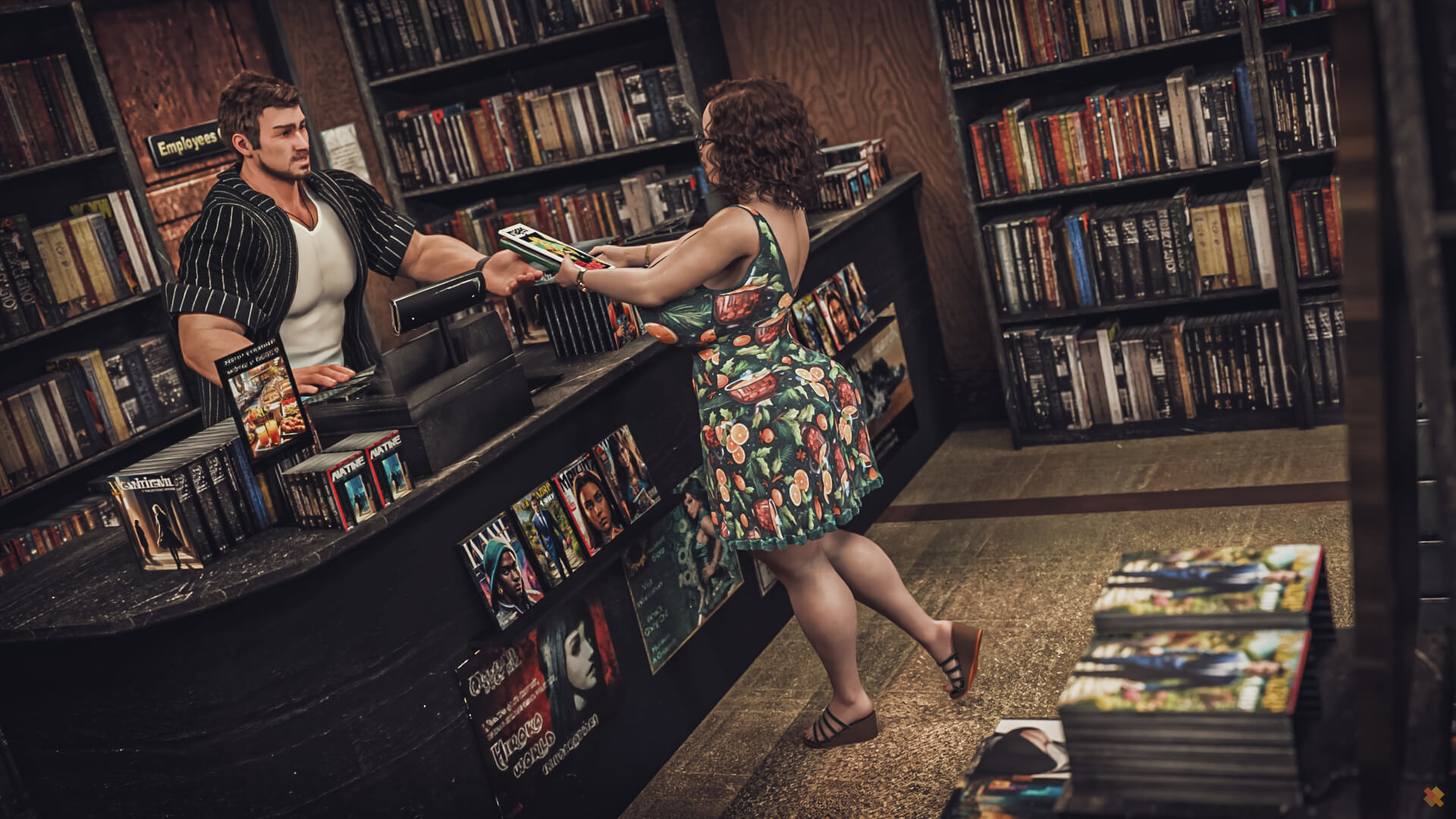 Bestsellers Bookstore Environment for DAZ Studio by Appeal 2 Audacity