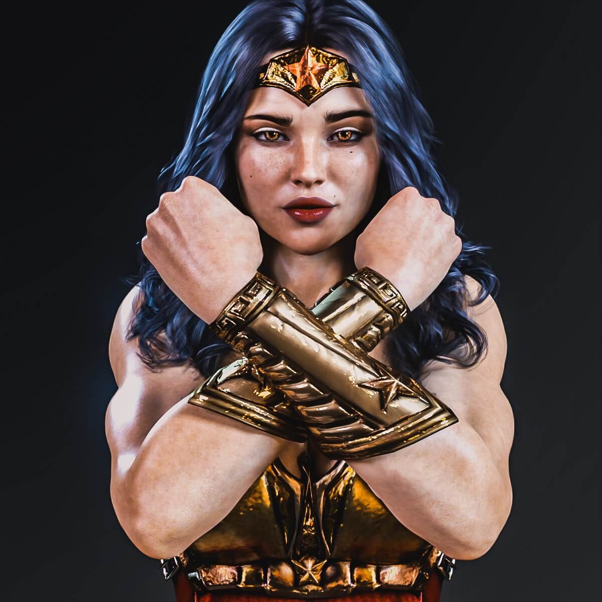 Wonder Woman 3D Render, Digital Art by Appeal 2 Audacity