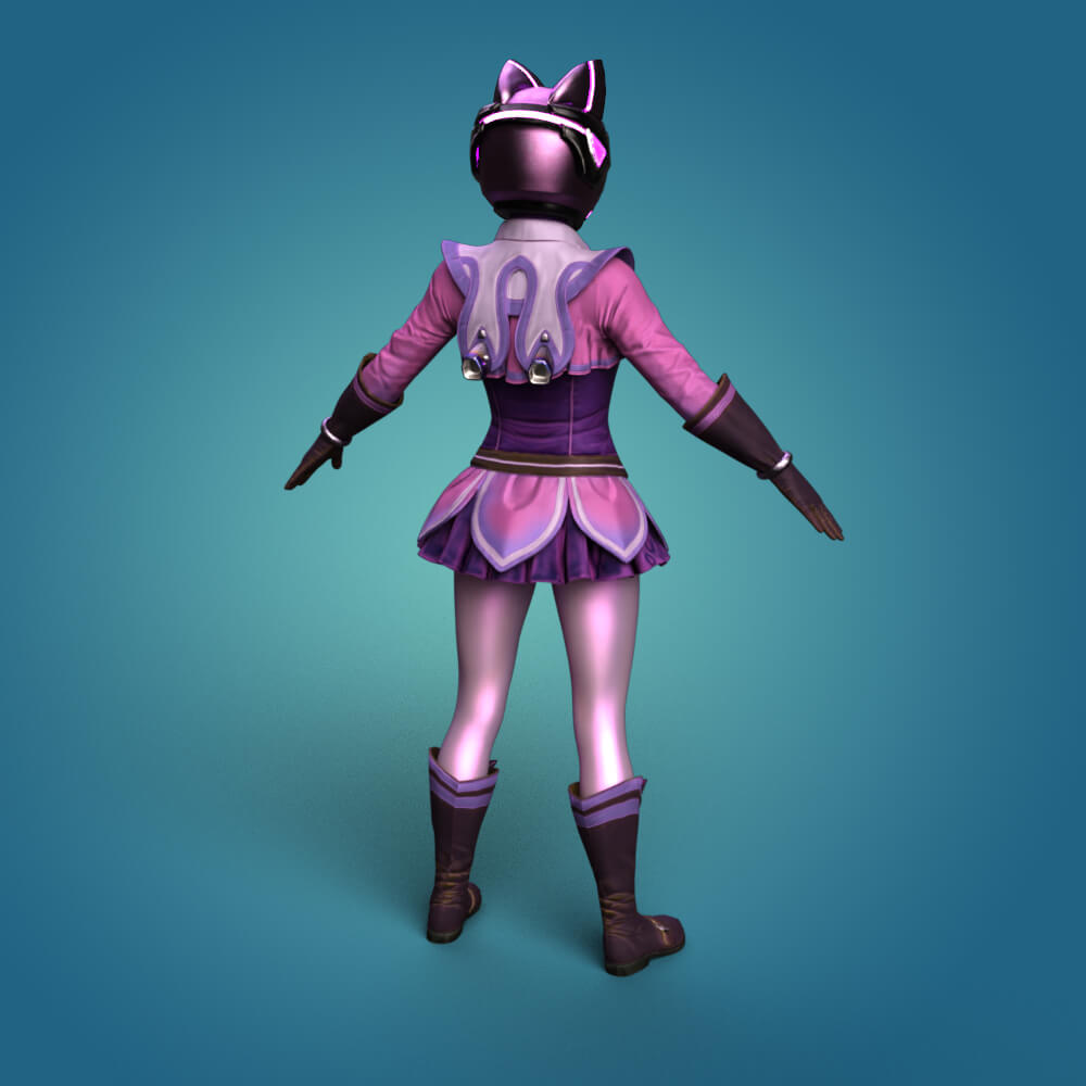 Mystical Mauve Meow Outfit for G8F - Daz Content by Appeal 2 Audacity