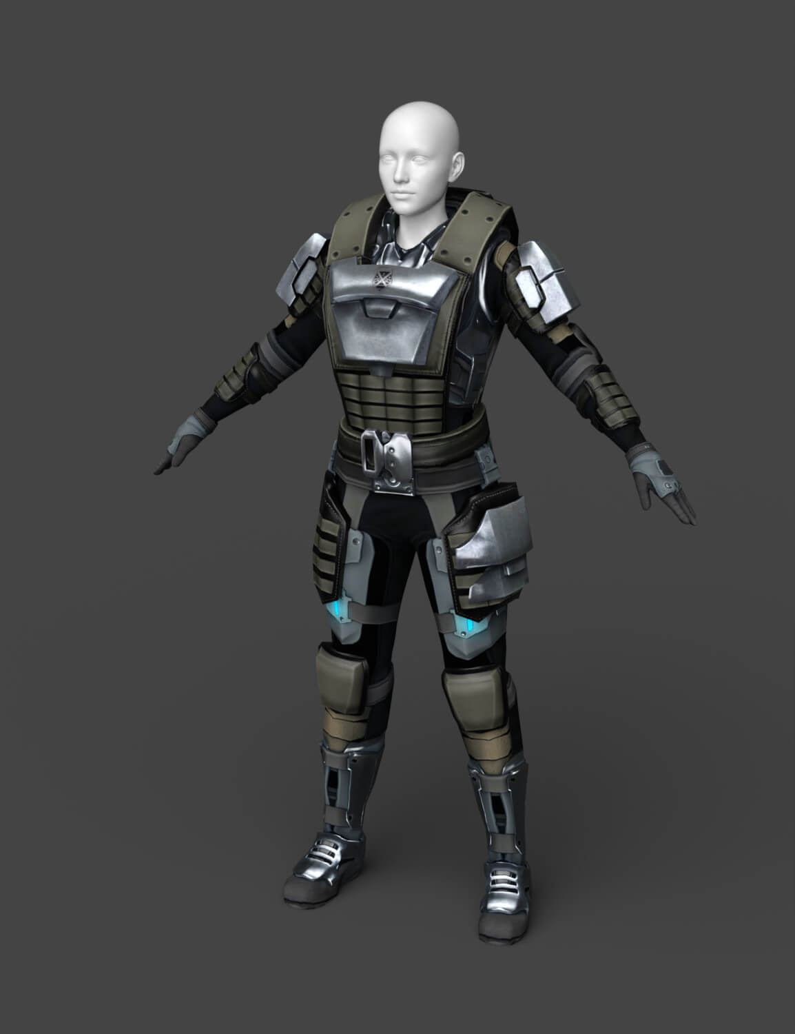 XCOM Skeleton Armor for Genesis 8 Female - Daz Content by Appeal 2 Audacity