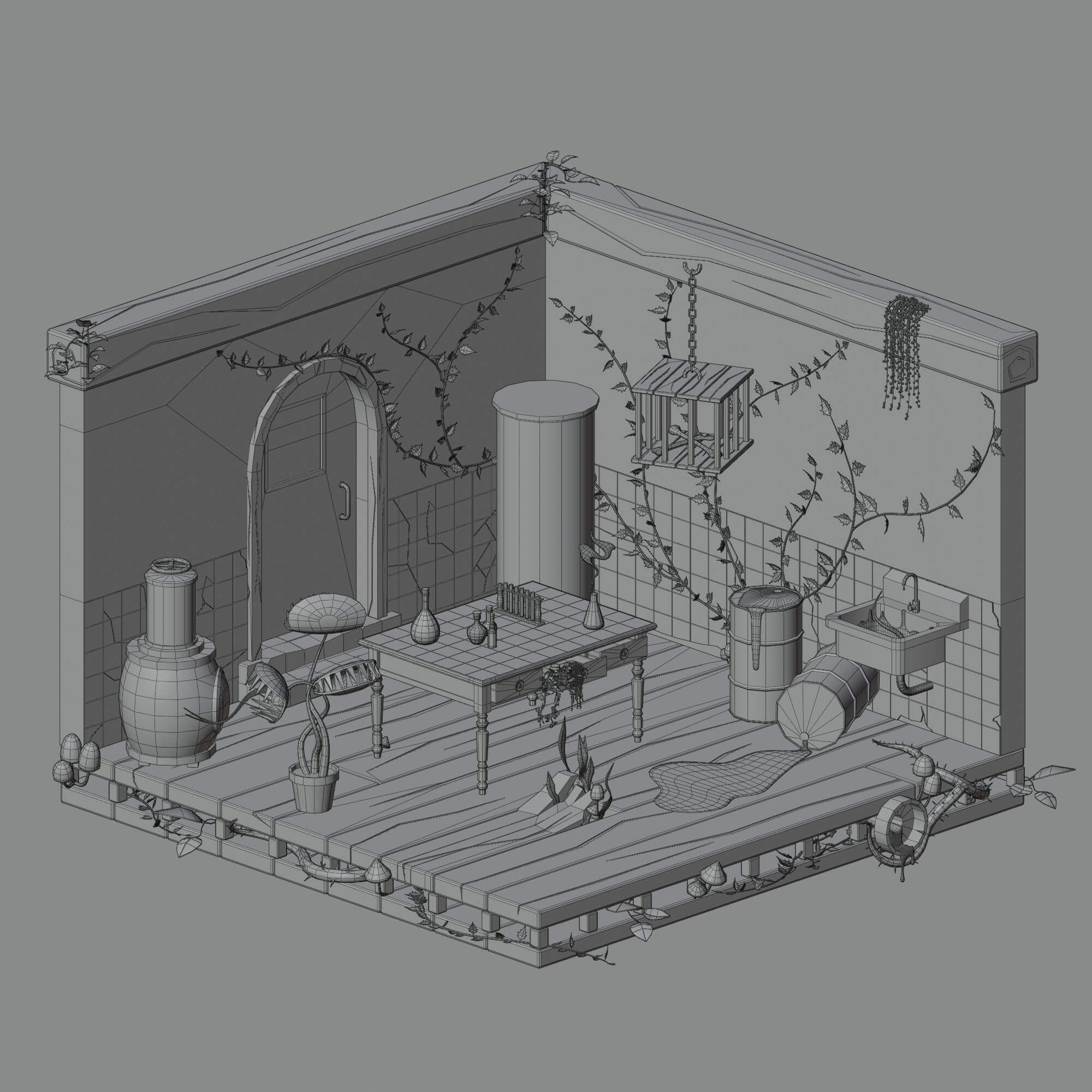 Abandoned Laboratory - 3D Model by ApprenticeRaccoon