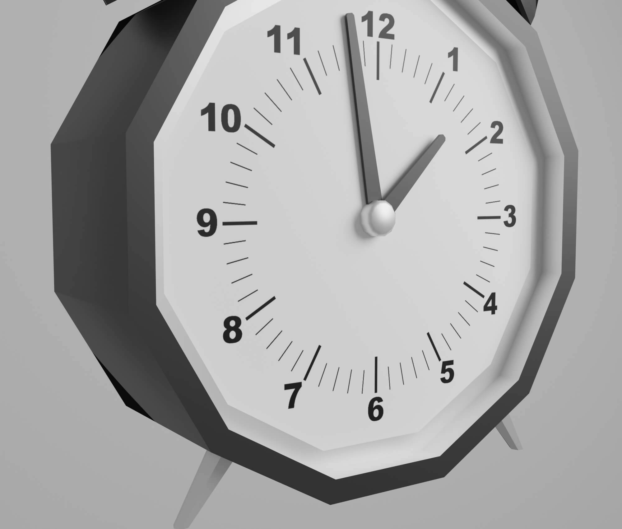 Alarm Clock - Clock 3D Model by ApprenticeRaccoon