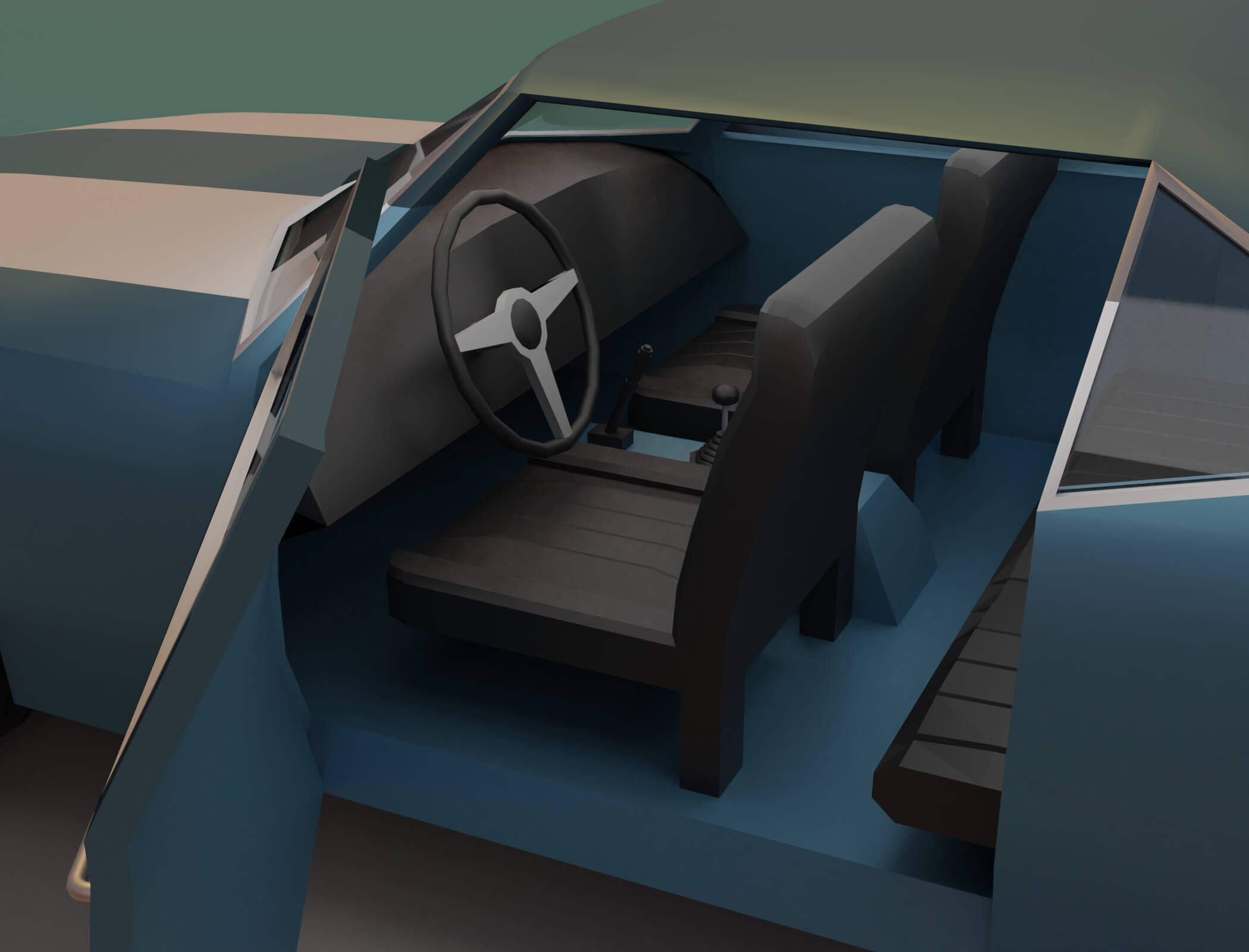 American Diner Exterior - 3D Model by ApprenticeRaccoon