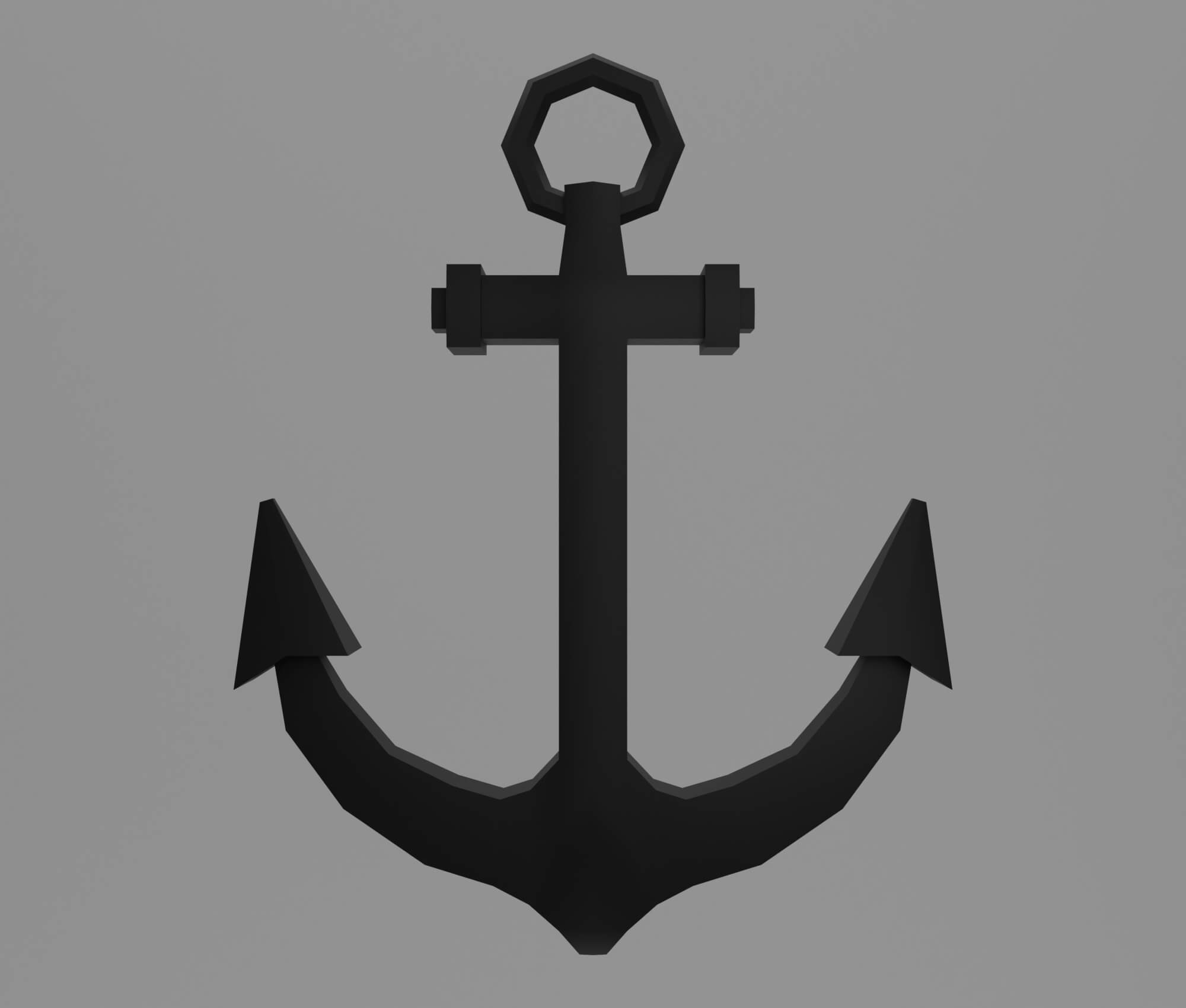 Anchor - Ship 3D Model by ApprenticeRaccoon