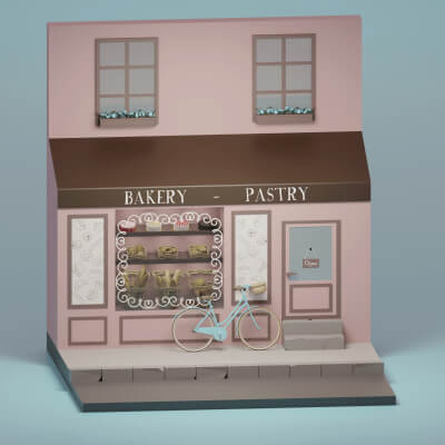 Bakery & Pastry - 3D Model by ApprenticeRaccoon