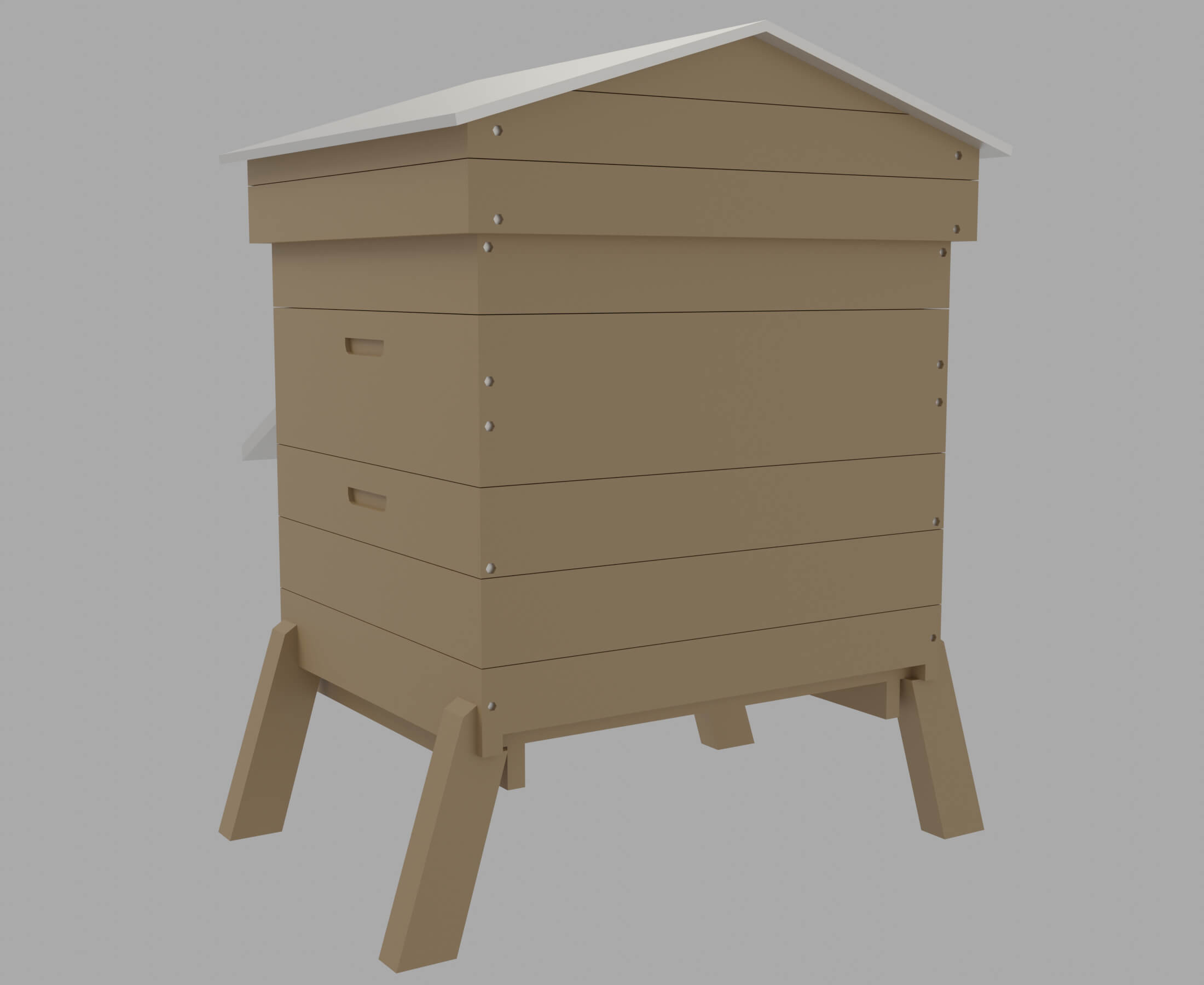 Beehive - Beekeeping 3D Model by ApprenticeRaccoon
