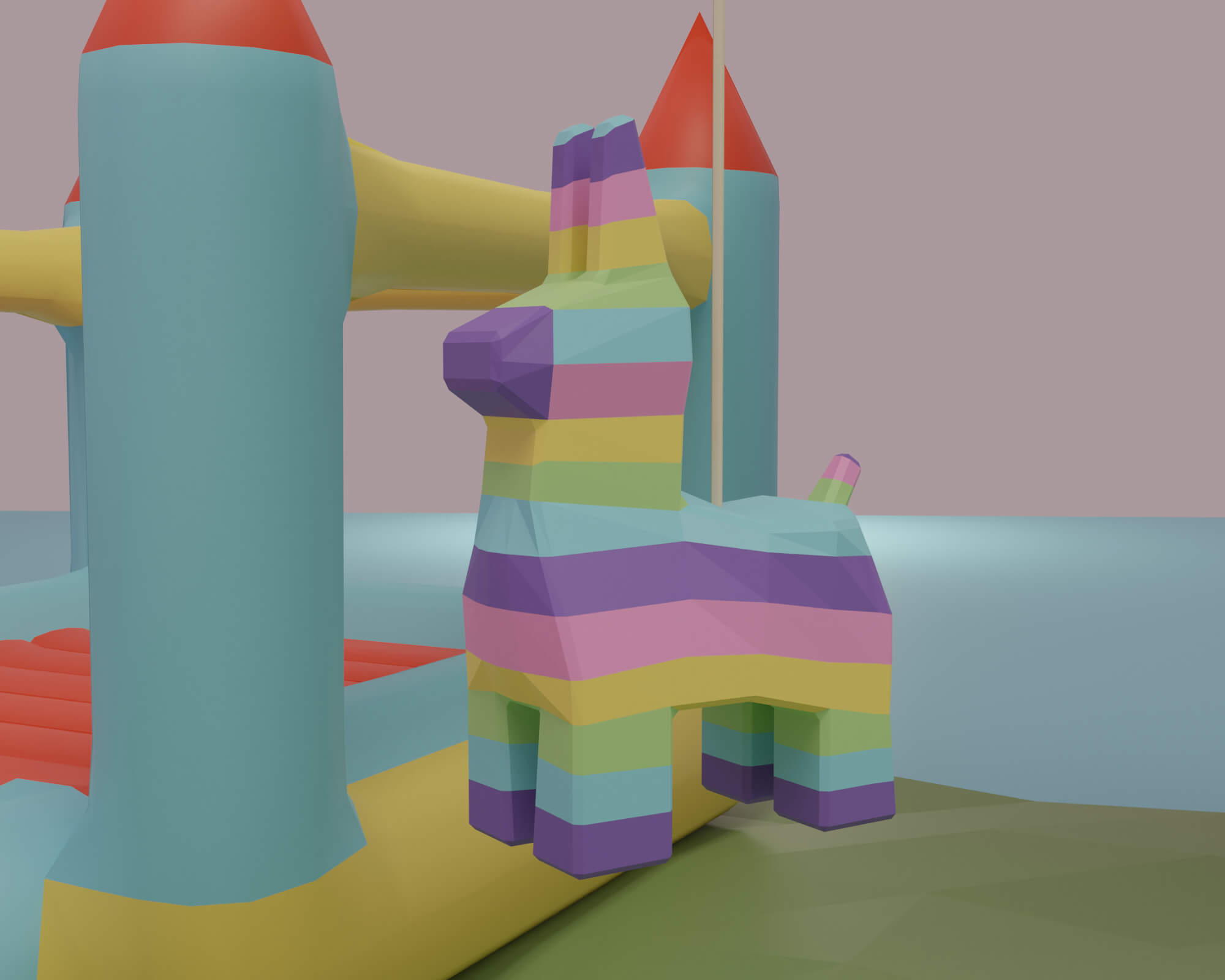 Birthday Party - 3D Model by ApprenticeRaccoon