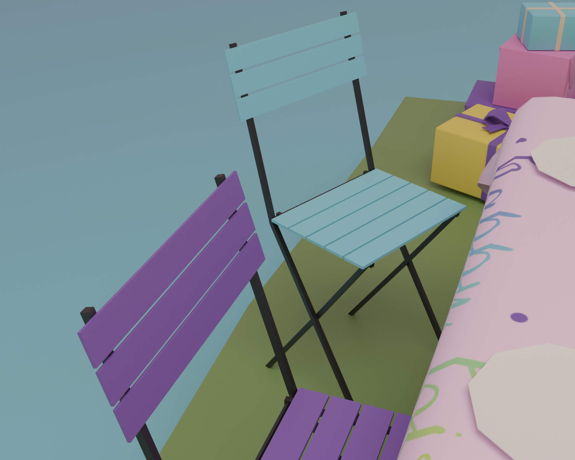 Birthday Party - 3D Model by ApprenticeRaccoon