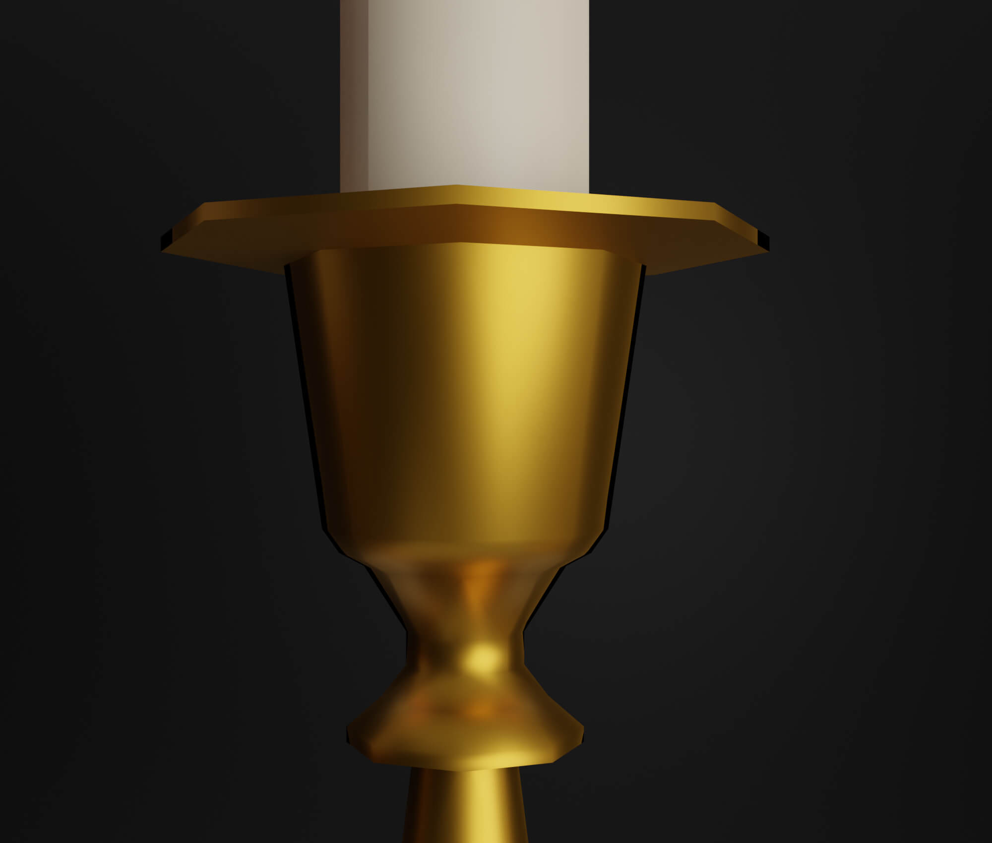 Candlestick - candles 3D Model by ApprenticeRaccoon