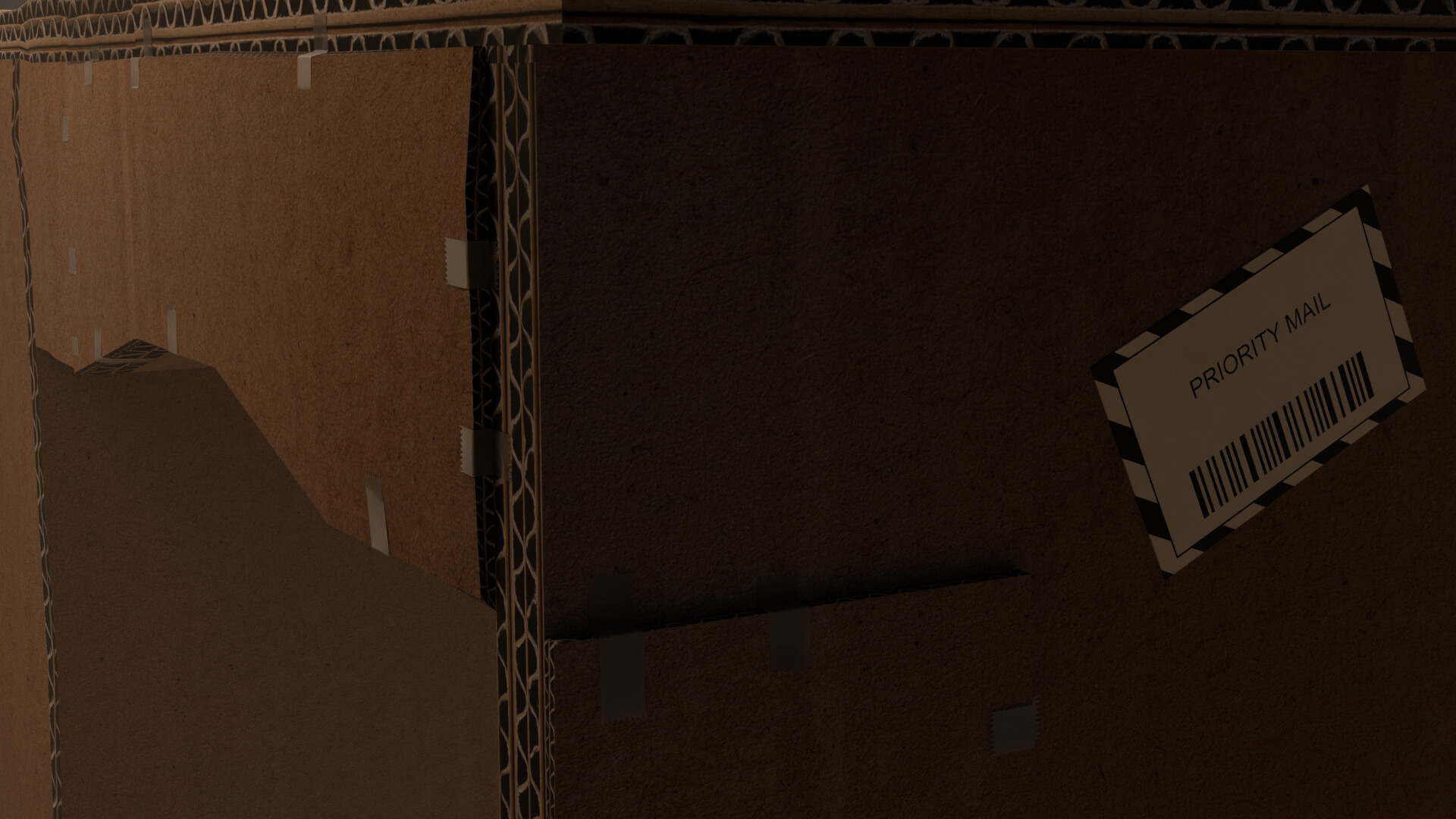 Cardboard Writer's Office - 3D Model by ApprenticeRaccoon