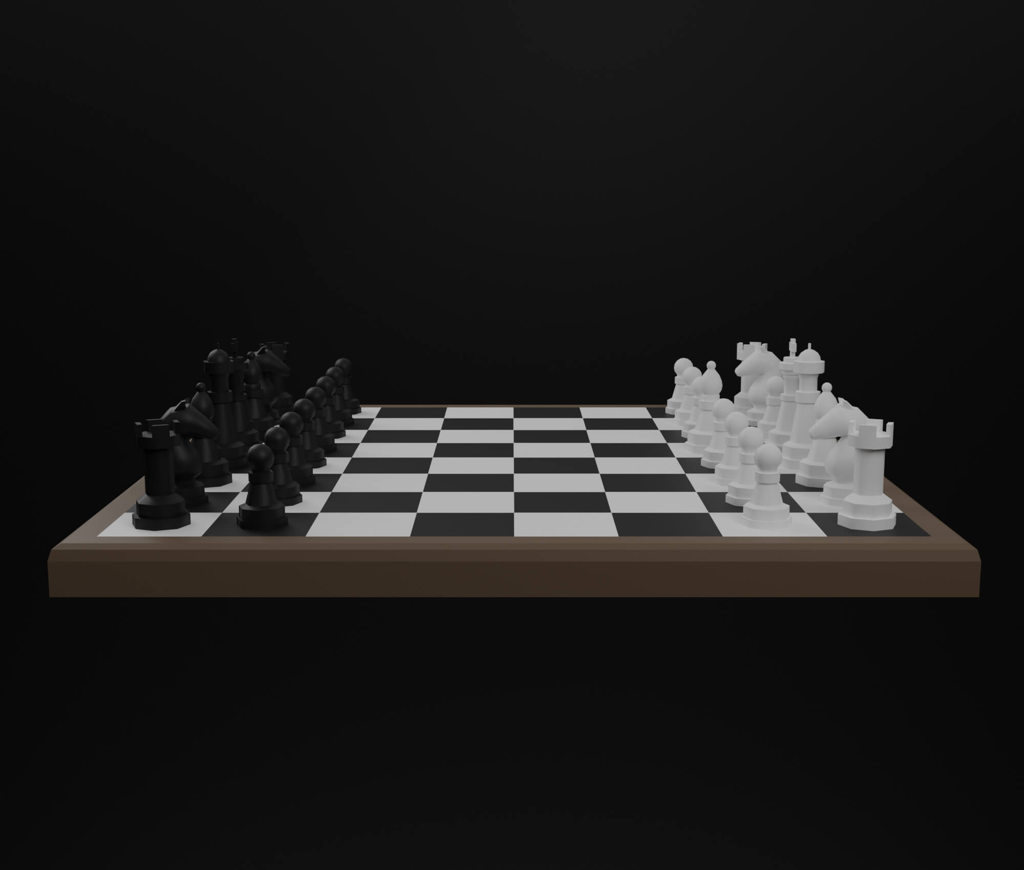 Chessboard - Game 3D Model by ApprenticeRaccoon