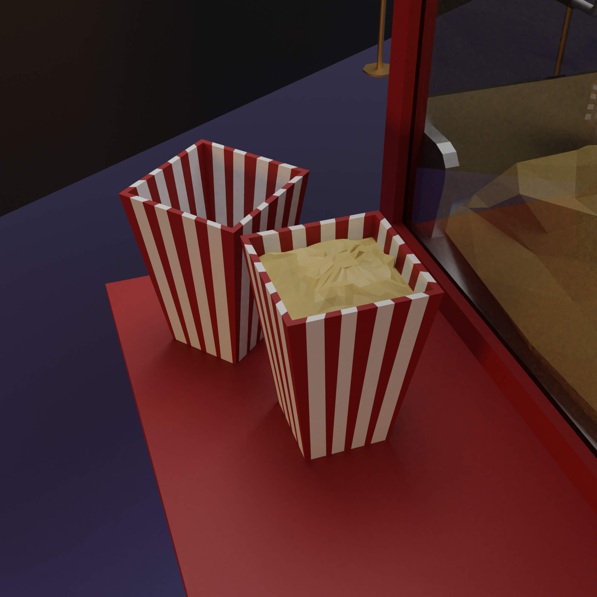Cinema - Movie Theater Building 3D Model by ApprenticeRaccoon