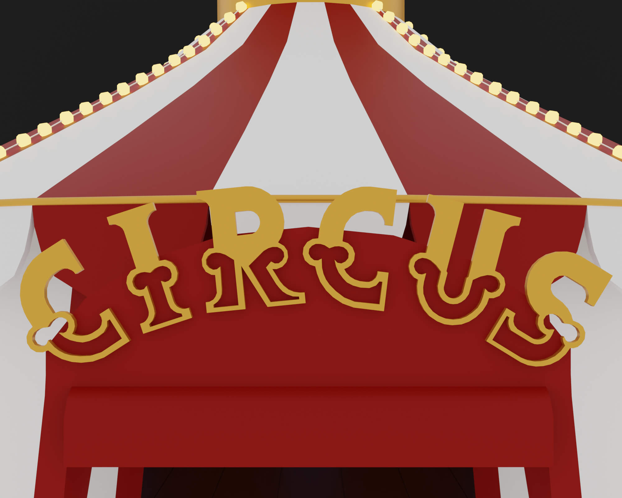 Circus - Exterior & Interior 3D Model by ApprenticeRaccoon