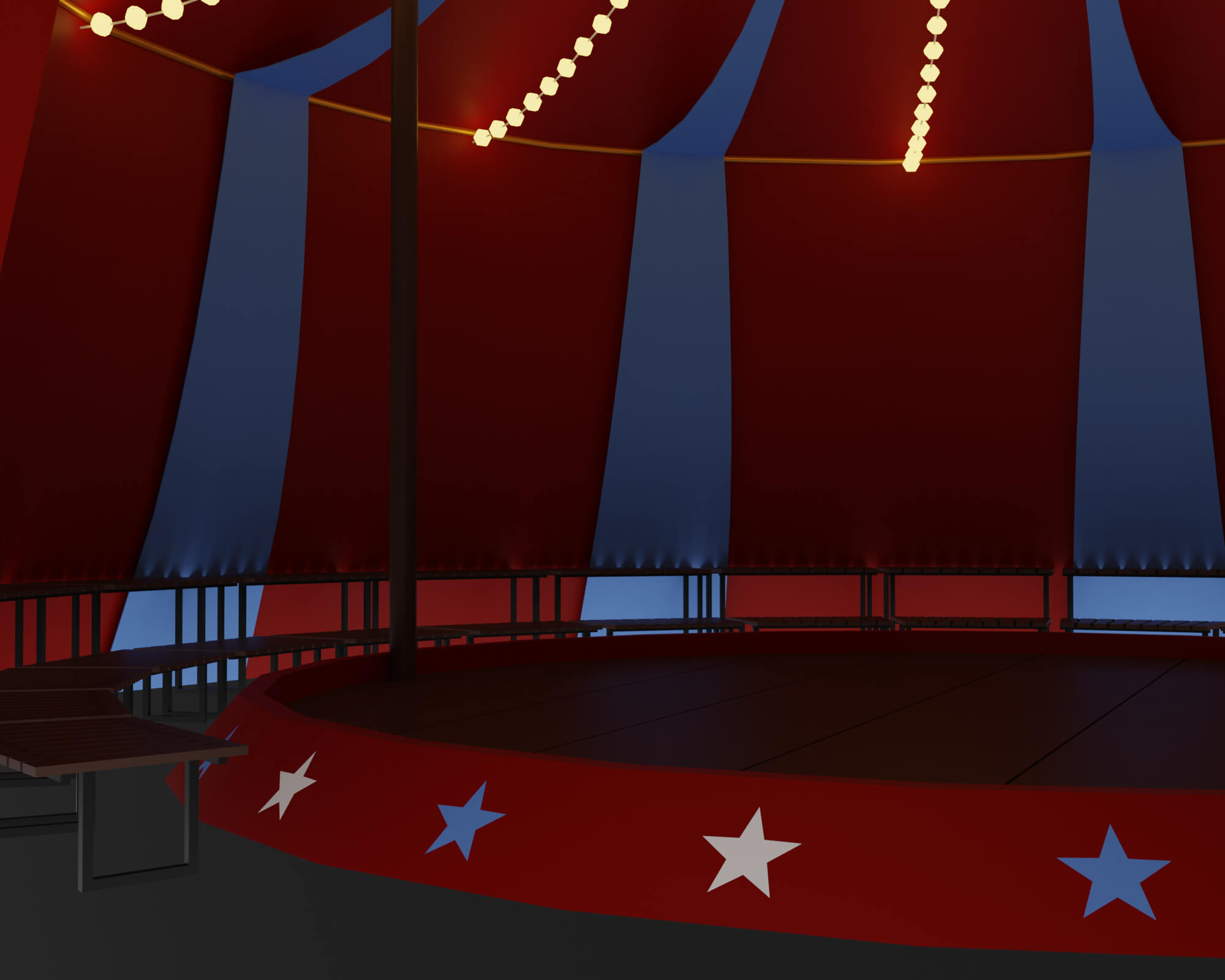 Circus - Exterior & Interior 3D Model by ApprenticeRaccoon
