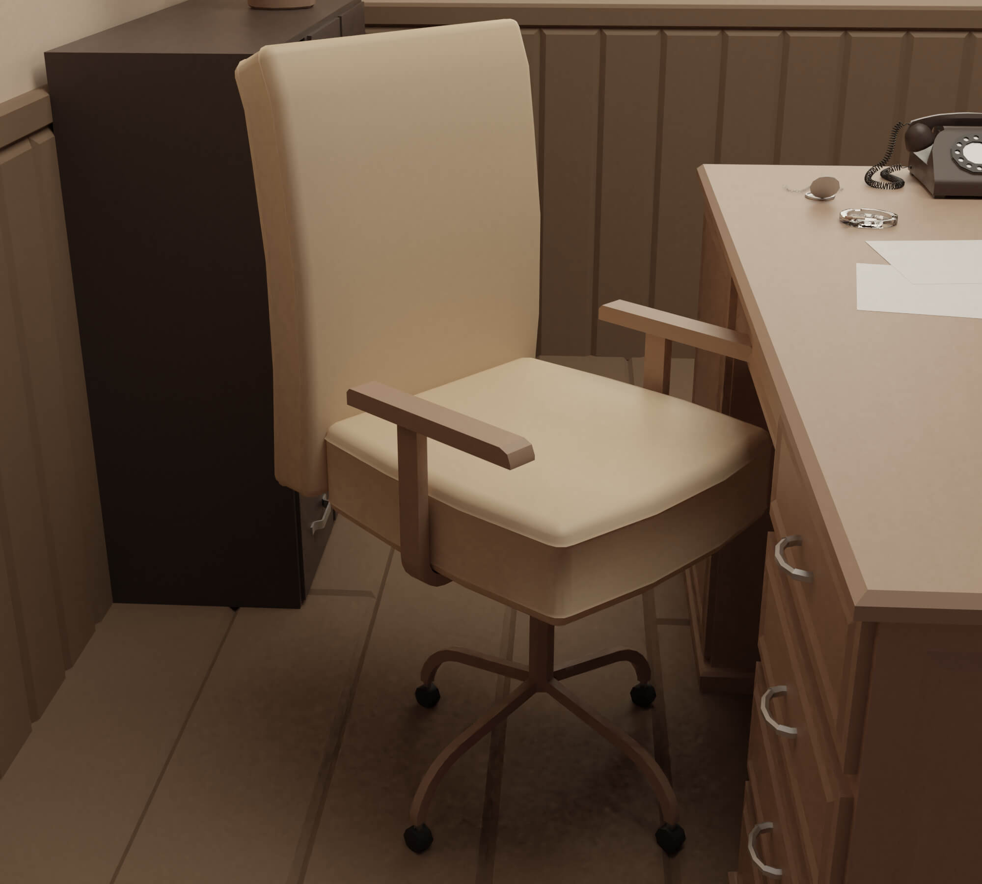 Detective Office - 3D Model by ApprenticeRaccoon