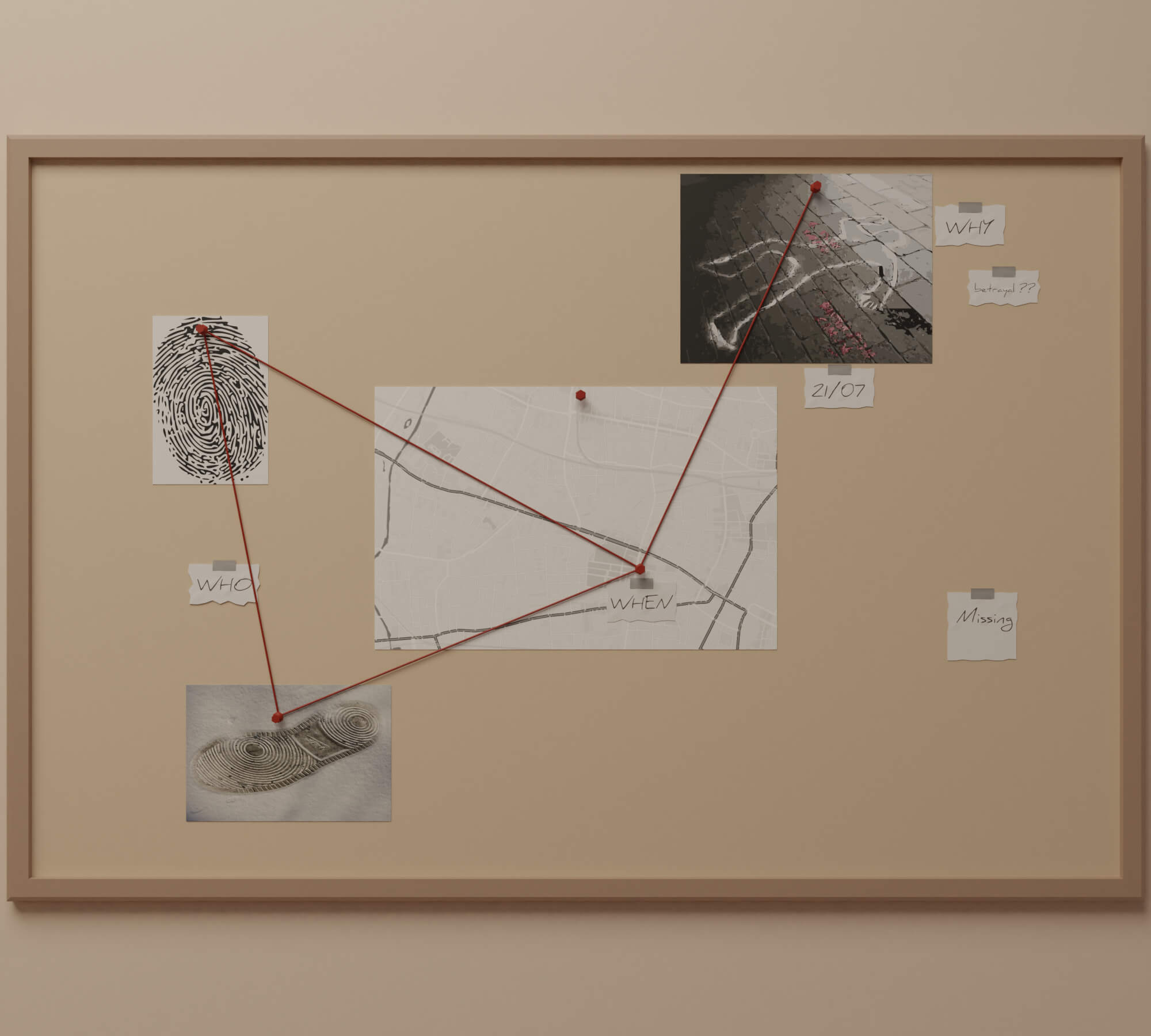 Detective Office - 3D Model by ApprenticeRaccoon